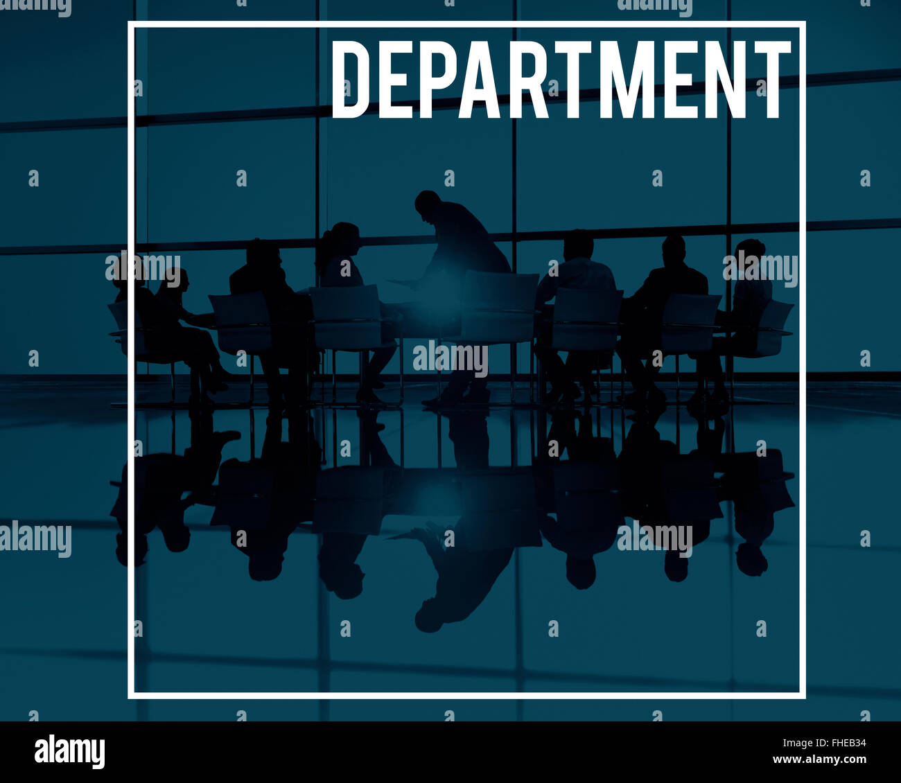 Large Business Meeting Department Office Concept Stock Photo - Alamy