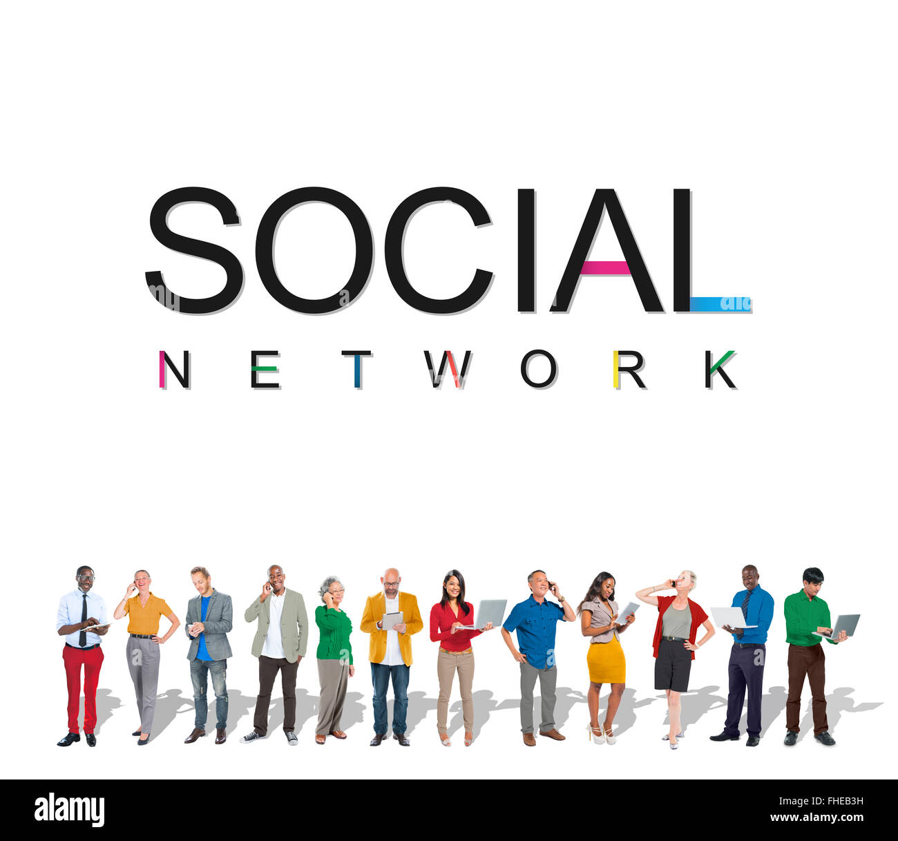 Social Network Connection Internet Technology Concept Stock Photo - Alamy