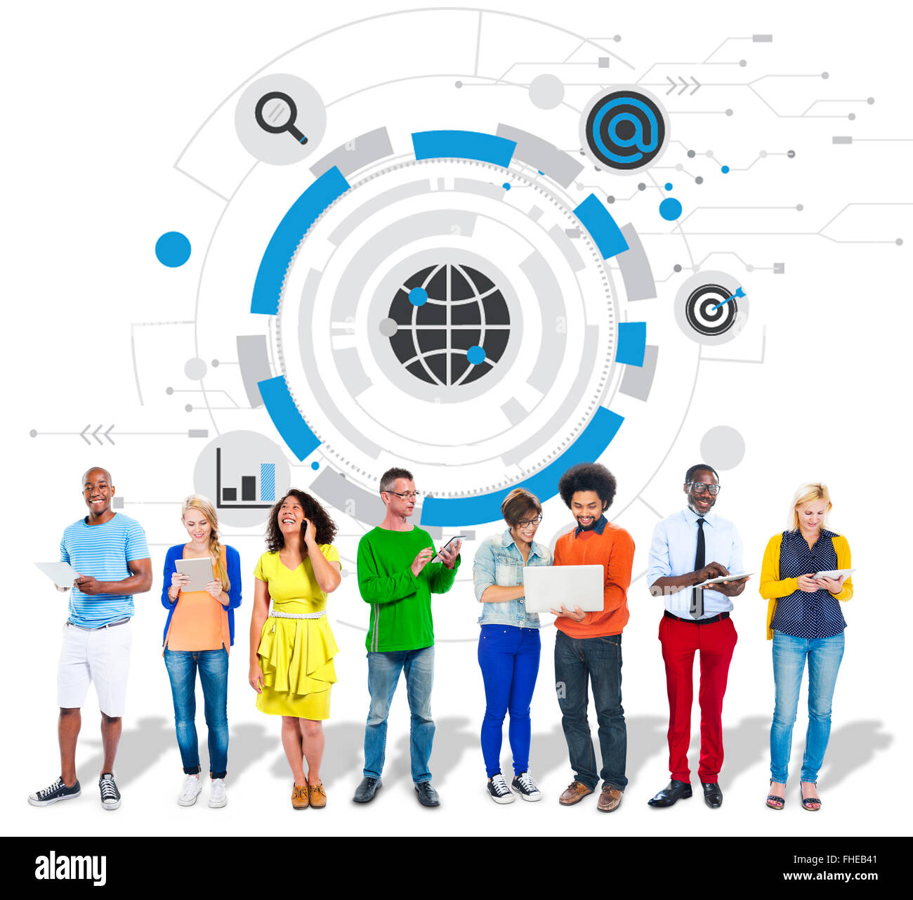 Global connectivity Cut Out Stock Images & Pictures - Alamy