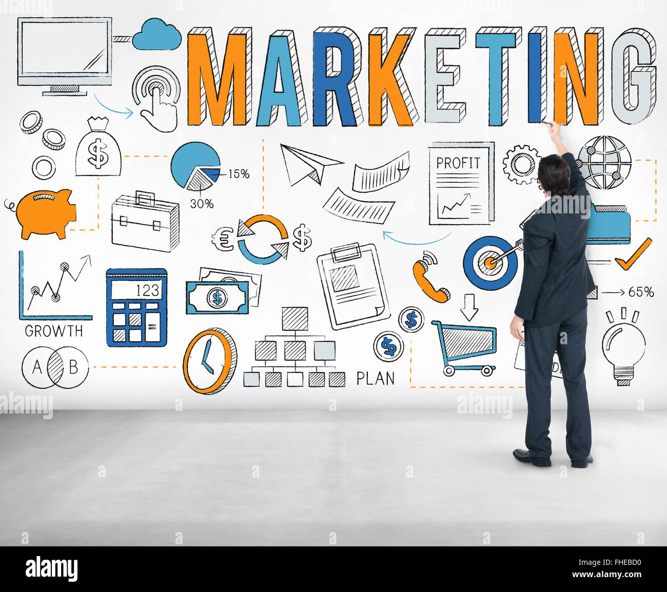 Marketing Commercial Advertising Plan Concept Stock Photo - Alamy