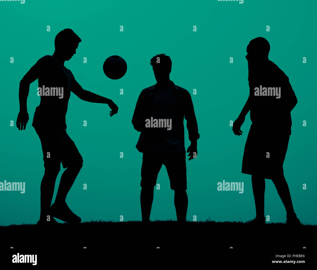 Active People Football Playing Team Concept Stock Photo - Alamy