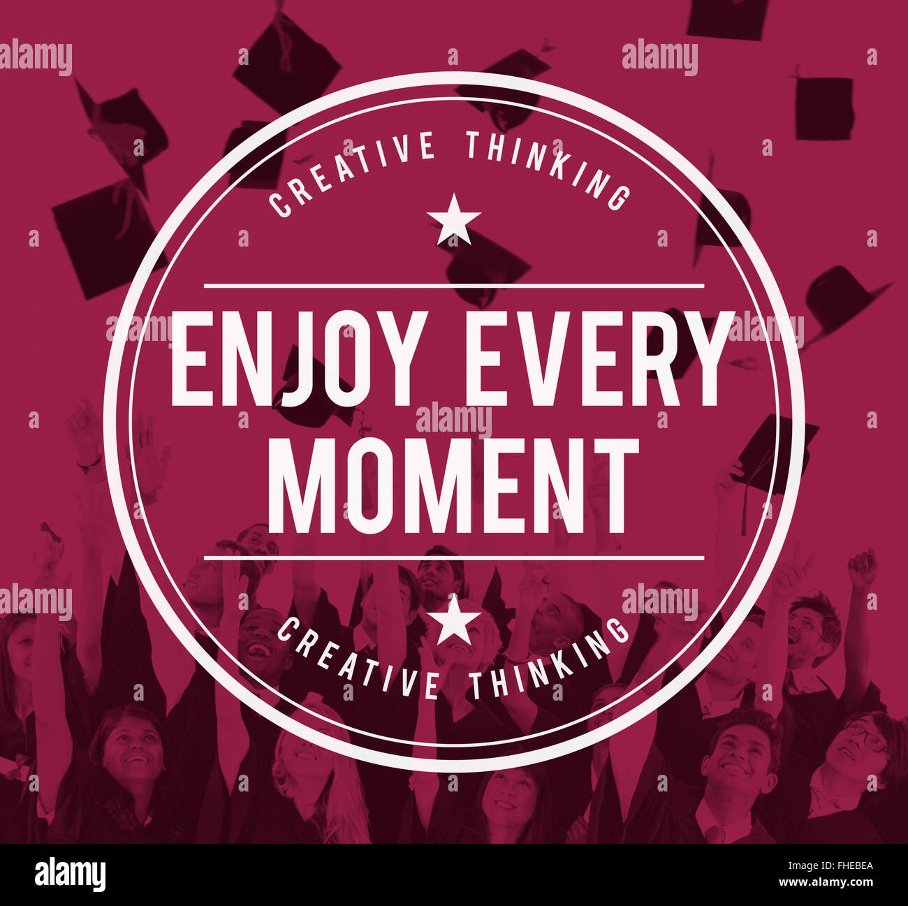 Enjoy Enjoyment Appreciate Happiness Pleasure Concept Stock Photo - Alamy