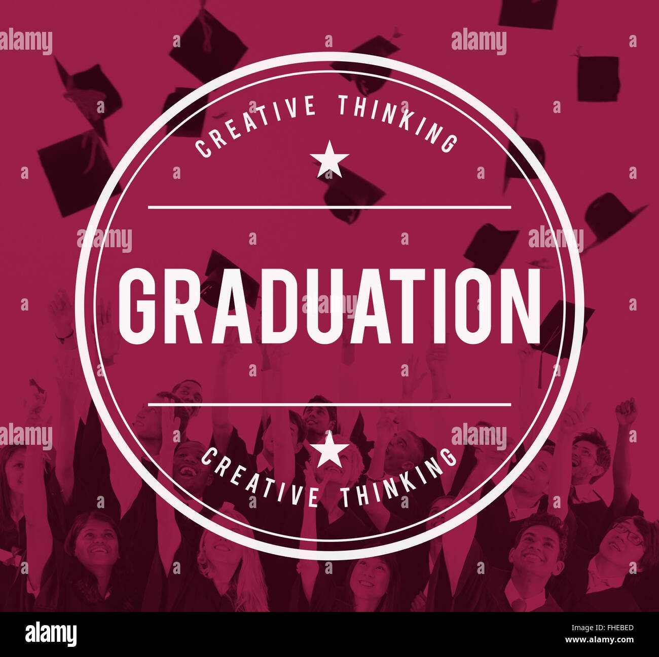 Graduation Education Knowledge School Concept Stock Photo - Alamy