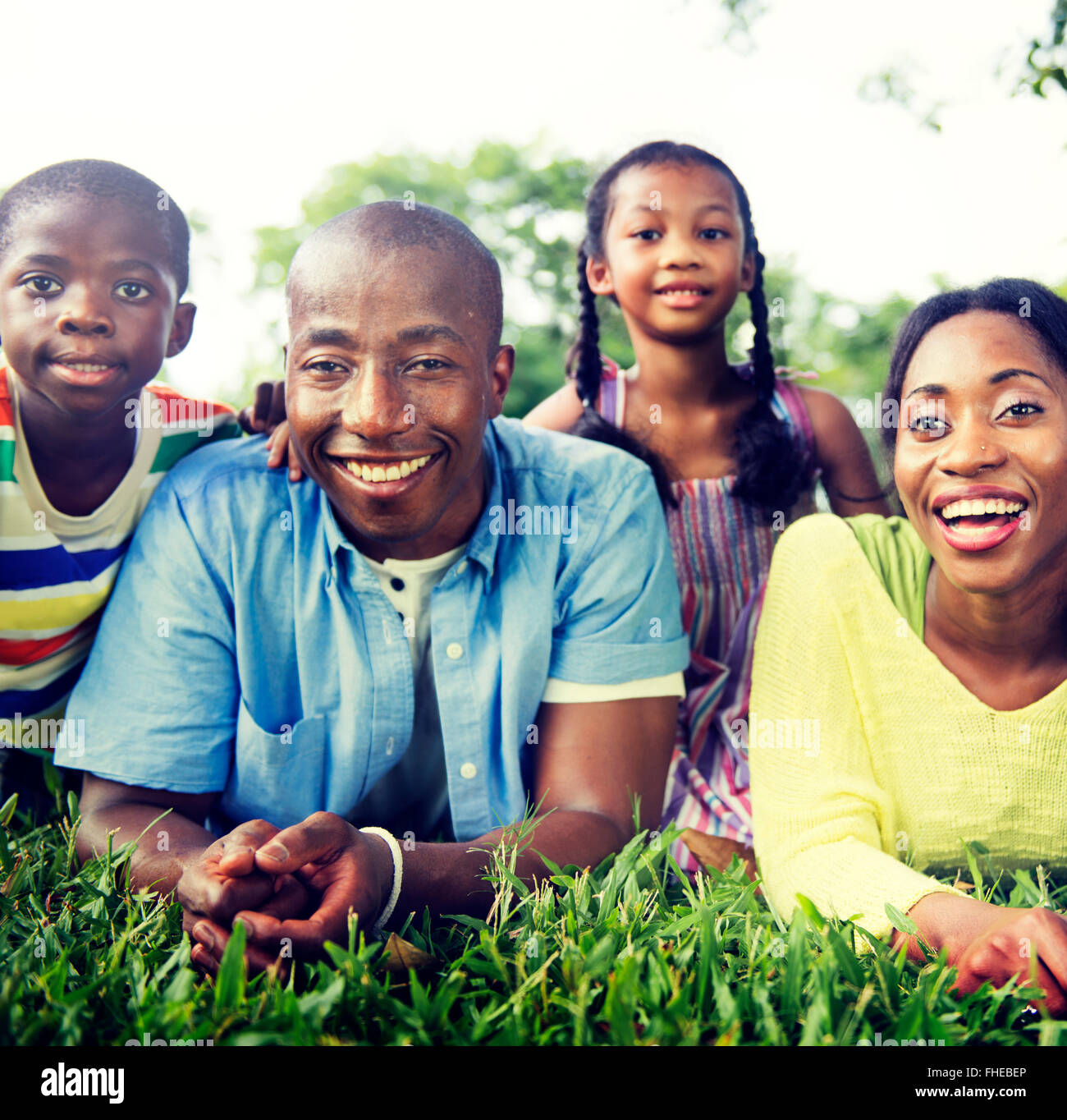 Family Togetherness Unity Parents Son Daugther Concept Stock Photo - Alamy