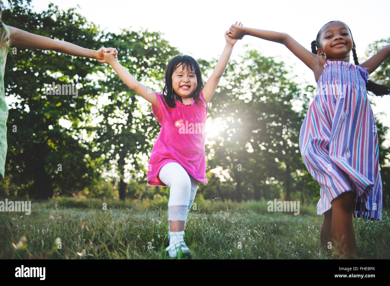 Children Friendship Togetherness Smiling Happiness Concept Stock Photo ...