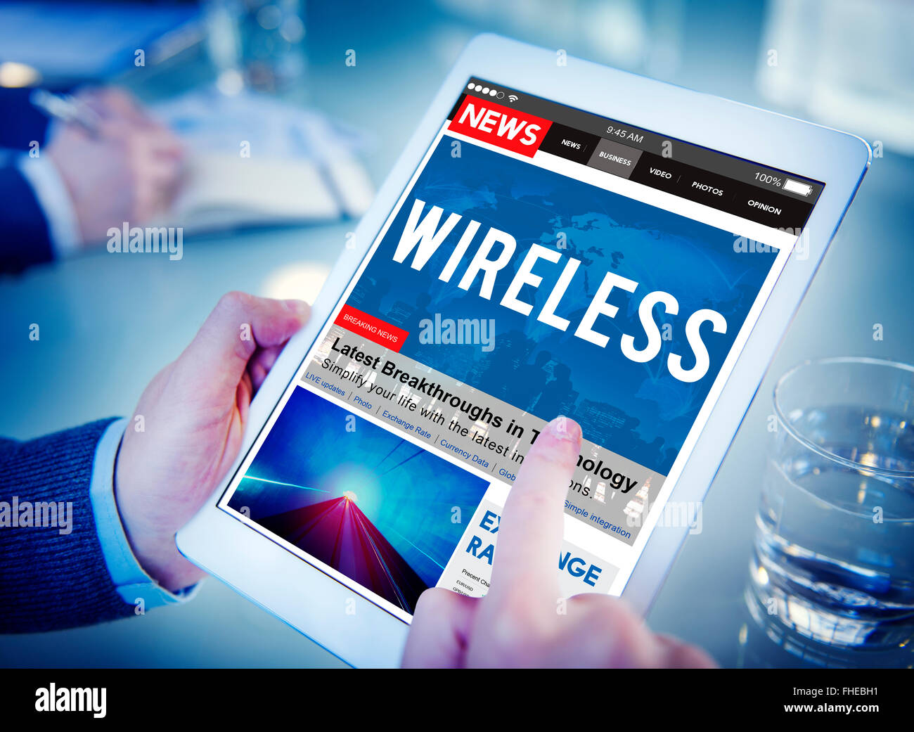 Wireless Connection Communication Modem Spot Concept Stock Photo - Alamy