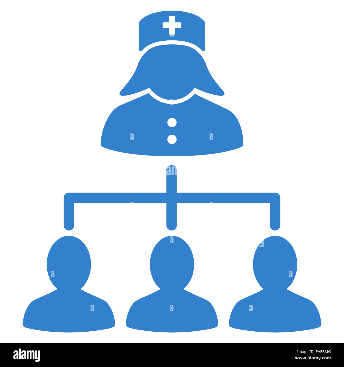 Nurse Patients Connections Icon Stock Photo - Alamy