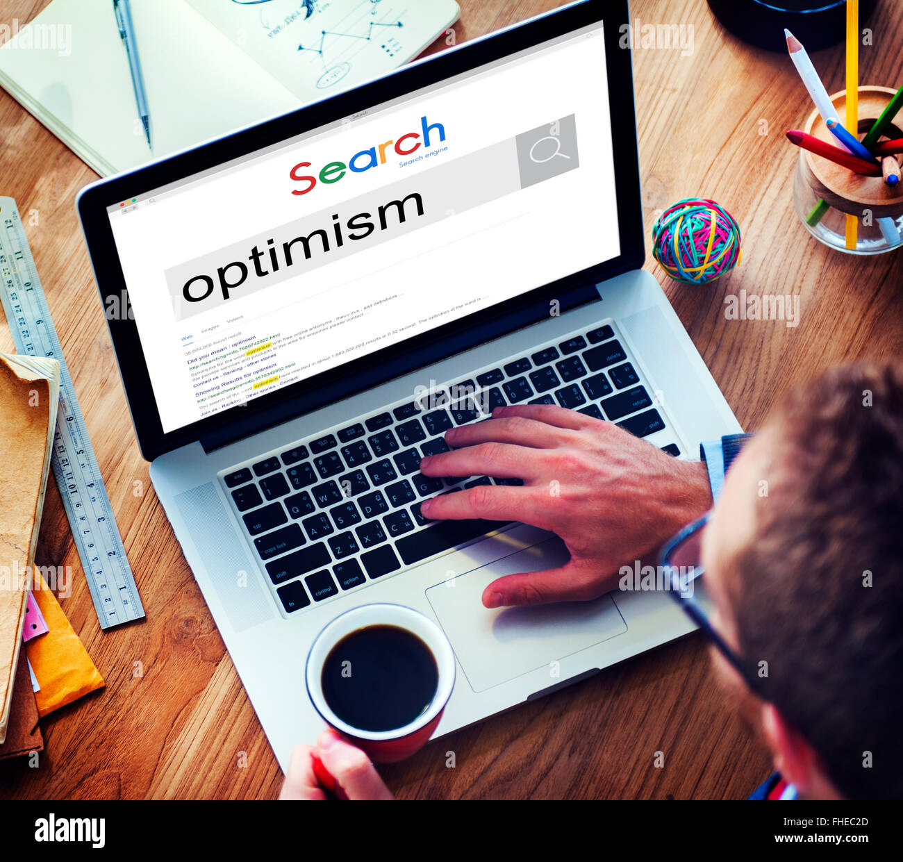 Optimism Positive Thinking Attitude Outlook Concept Stock Photo - Alamy