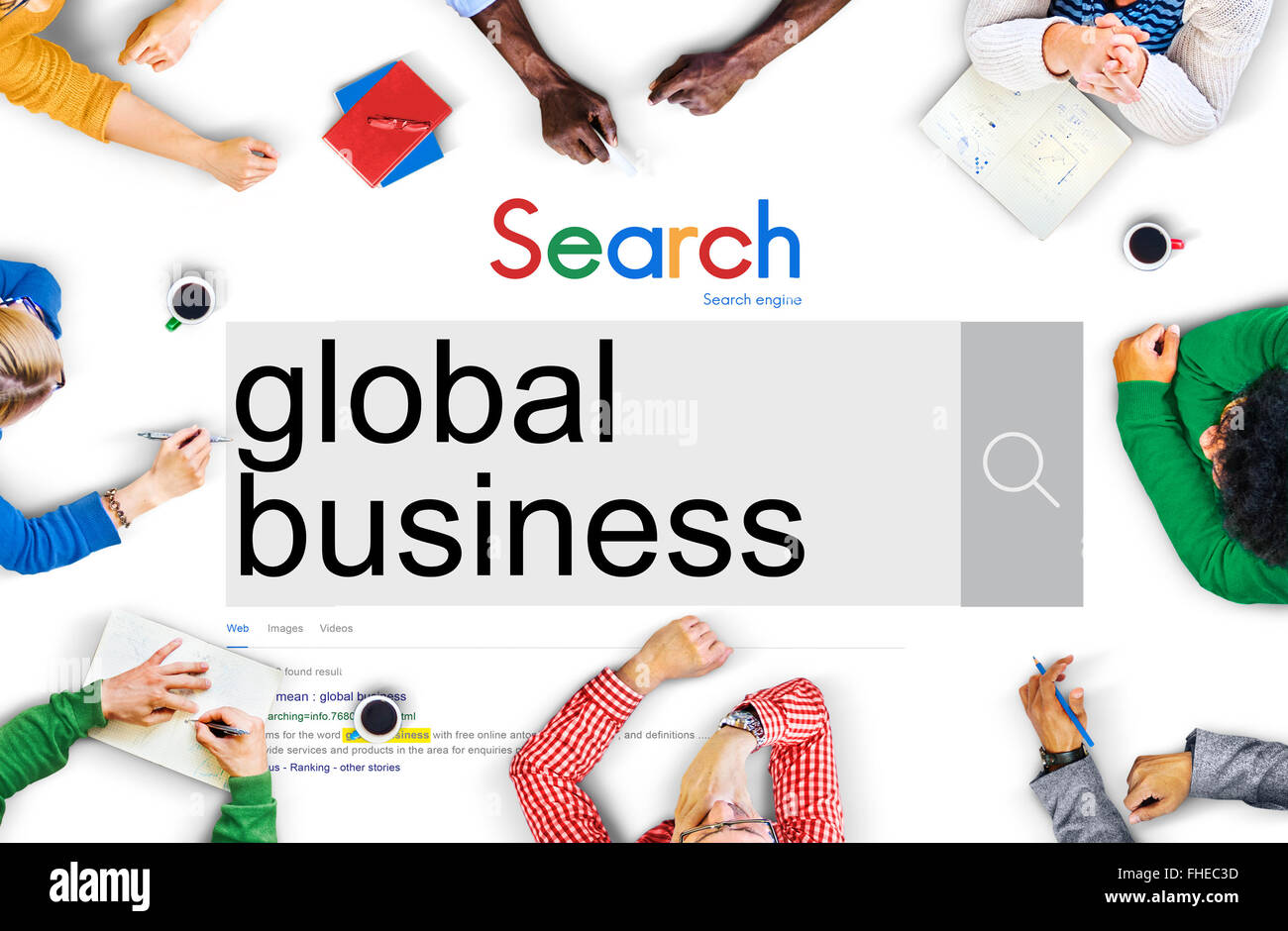 Global Search Website Browser Optimization Concept Stock Photo - Alamy