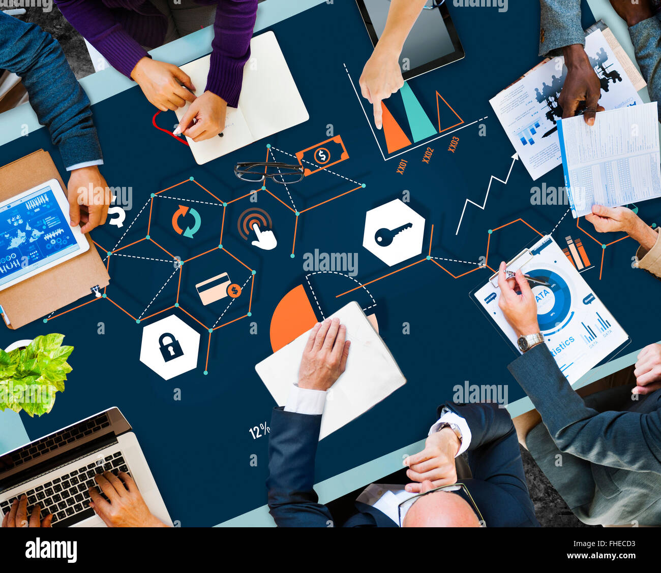 Business Team Meeting Brainstorming Planning Concept Stock Photo - Alamy