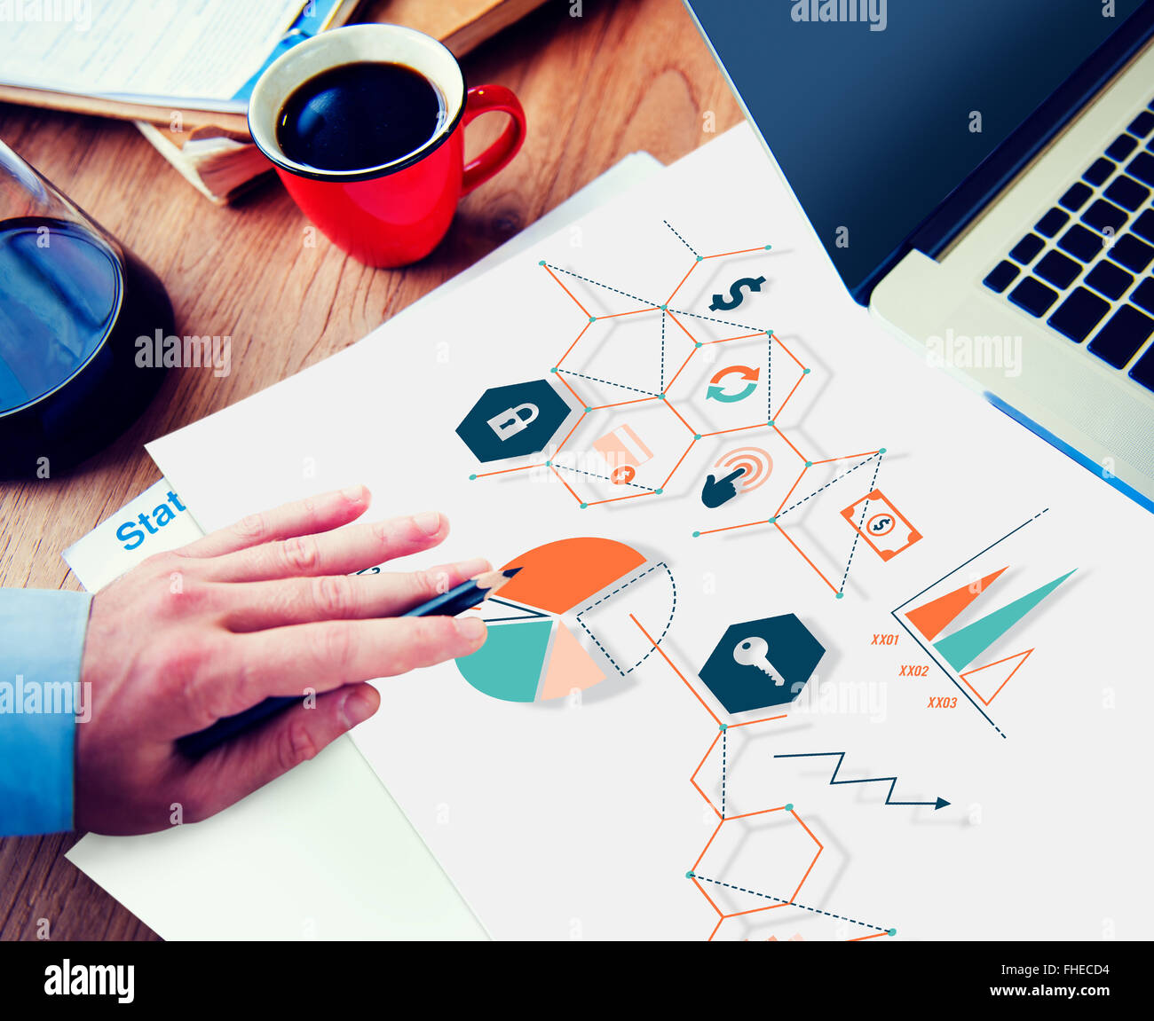 Human hand laptop padlock hi-res stock photography and images - Alamy