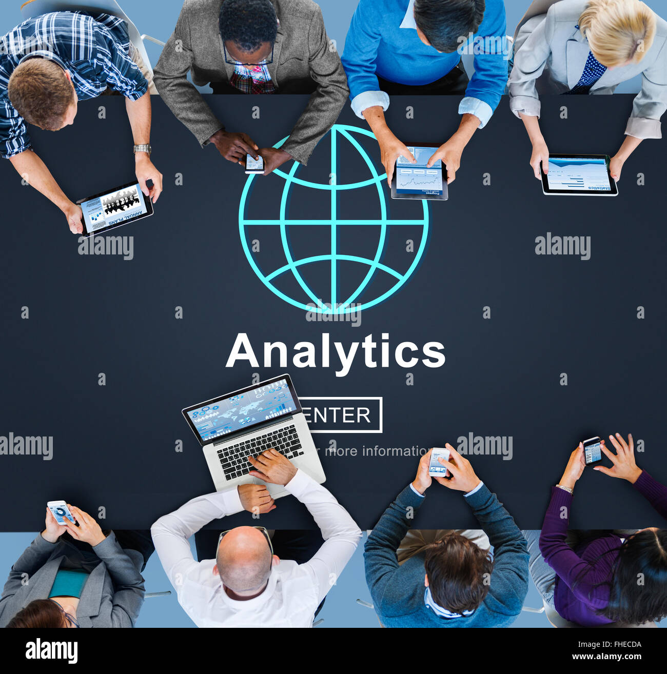 Analytics Analyze Data Analysis Informaion Research Concept Stock Photo ...