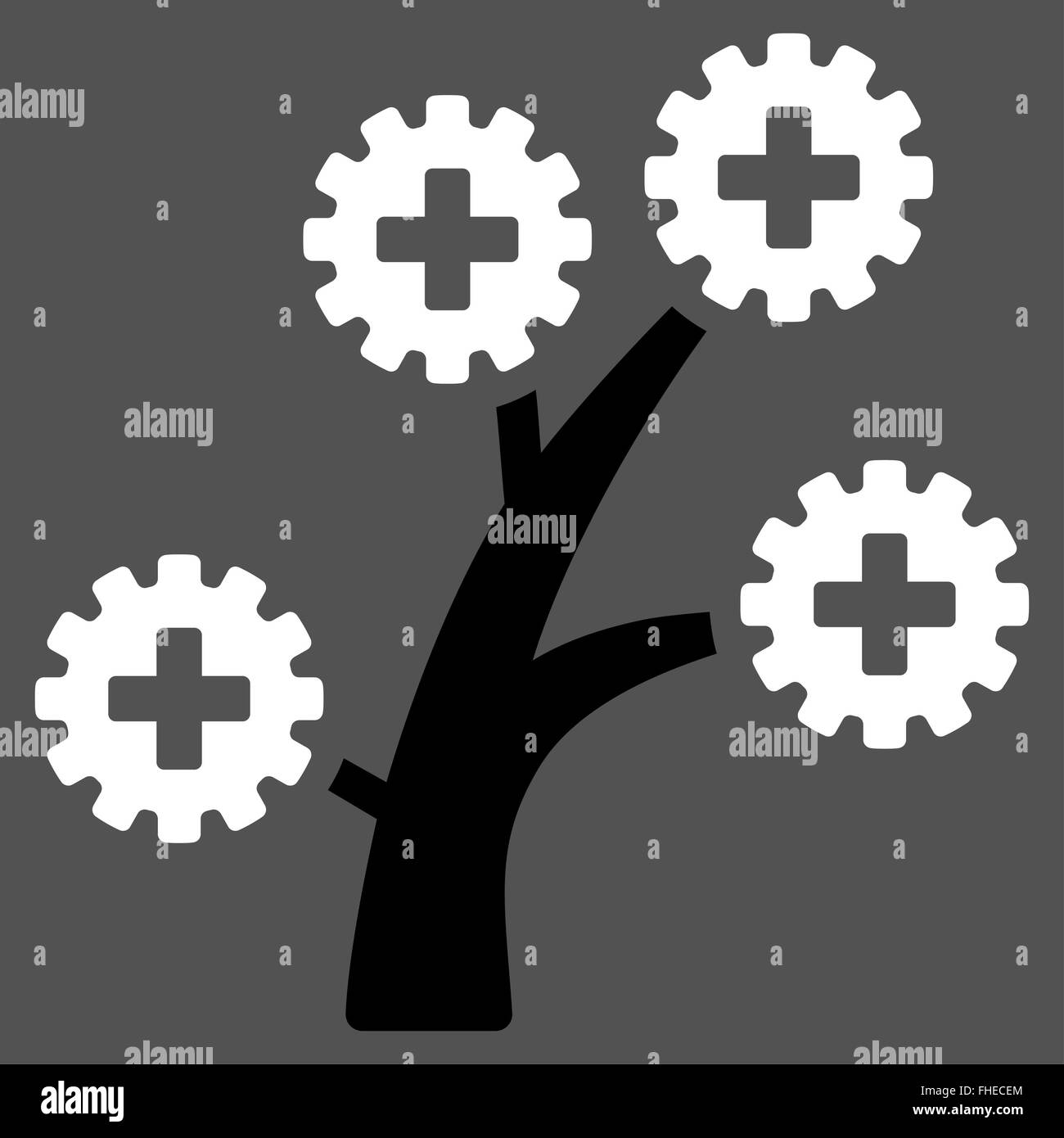 Medical Technology Tree Icon Stock Photo - Alamy