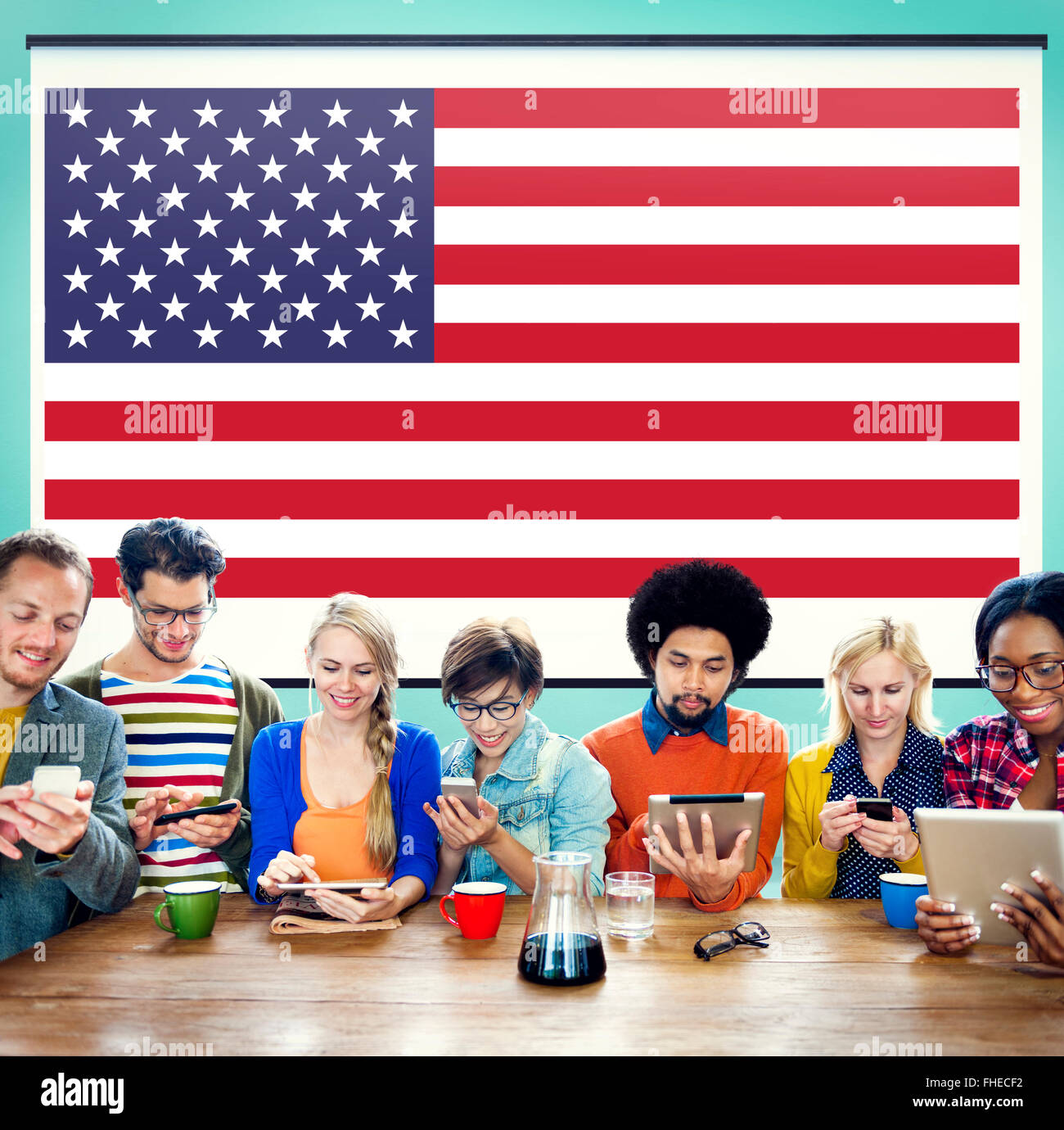 American Flag Nationality Liberty Country Concept Stock Photo - Alamy