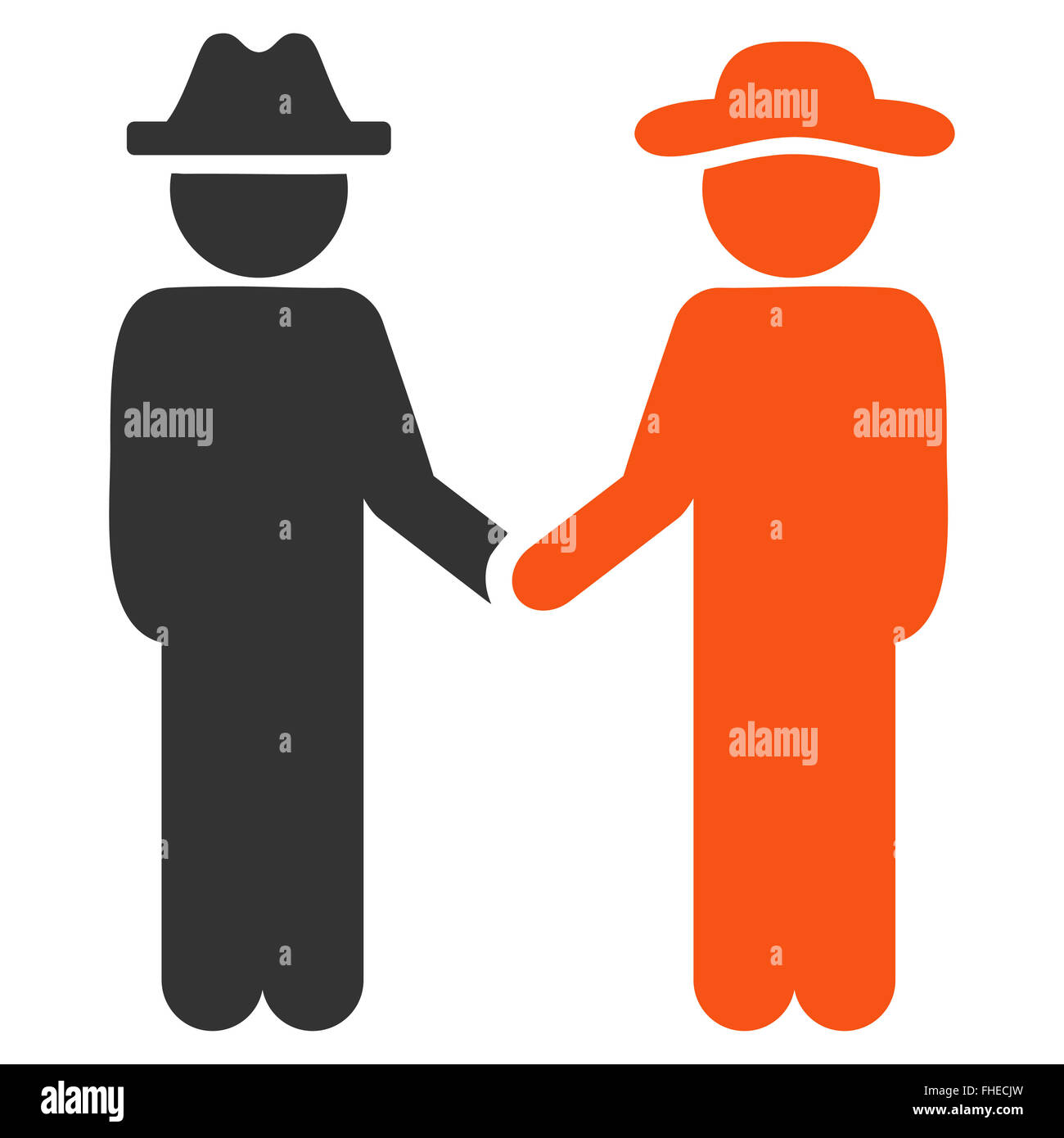 Man Handshake Icon Stock Photo - Alamy