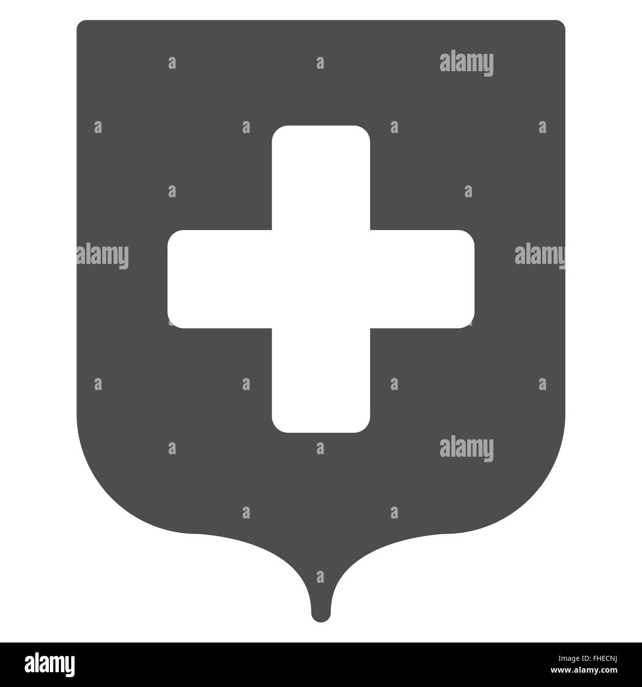 Medical Shield Icon Stock Photo - Alamy