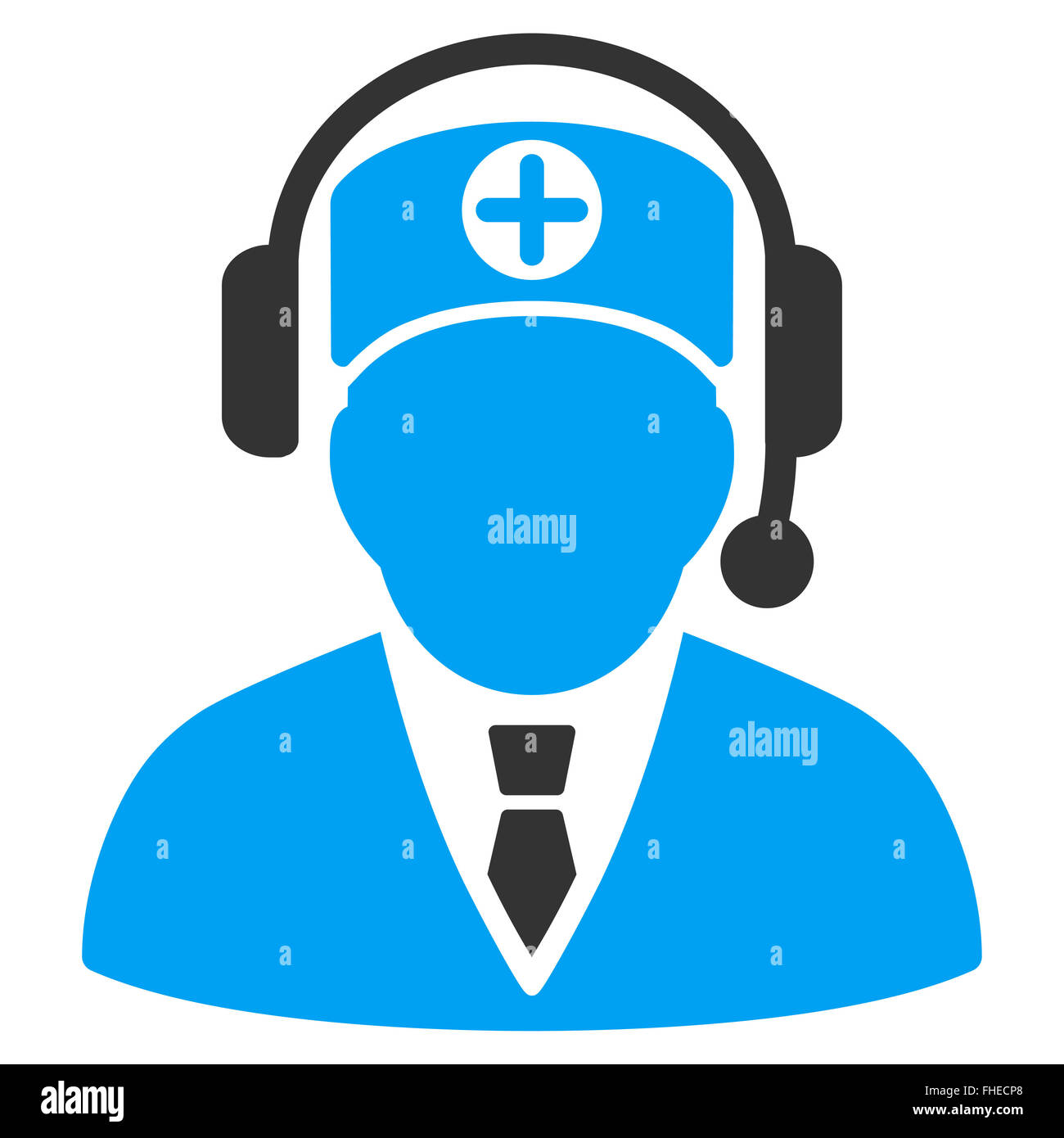 Medical Operator Icon Stock Photo - Alamy