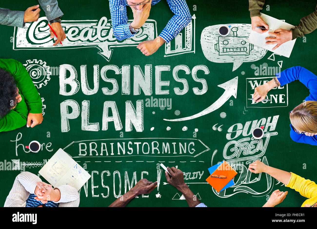 Business Plan Vision Strategy Planning Direction Concept Stock Photo ...
