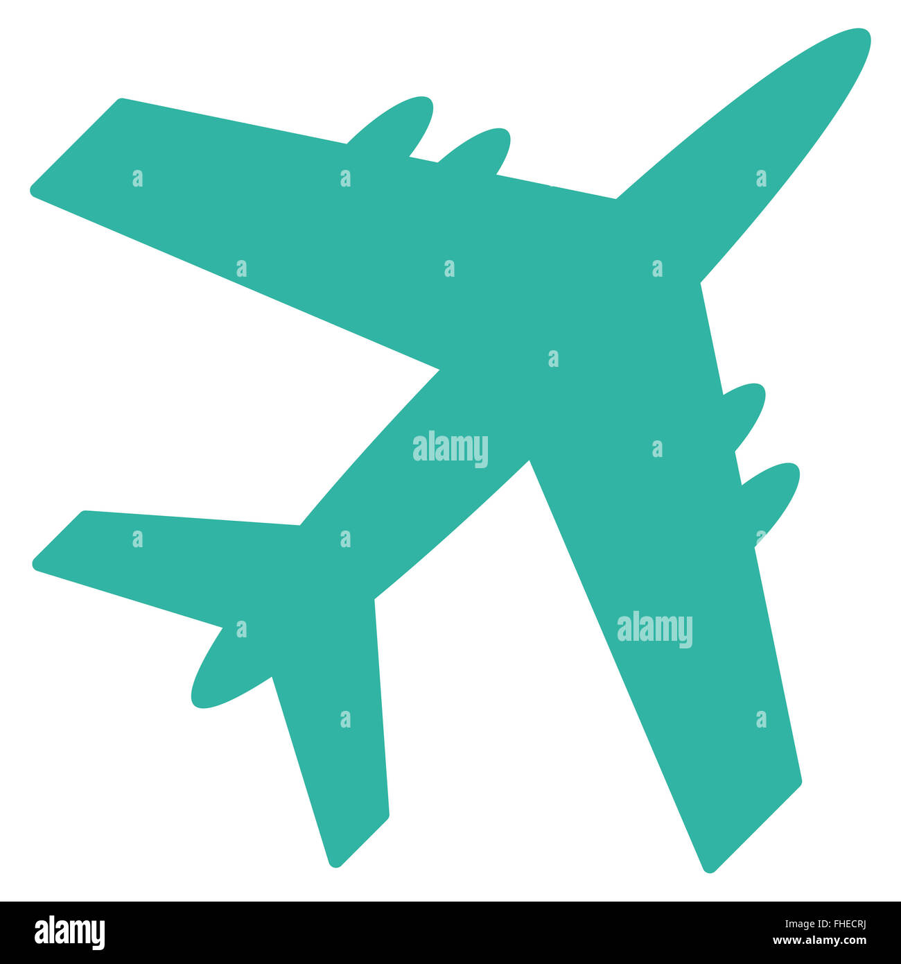 Aircraft Flat Icon Stock Photo - Alamy
