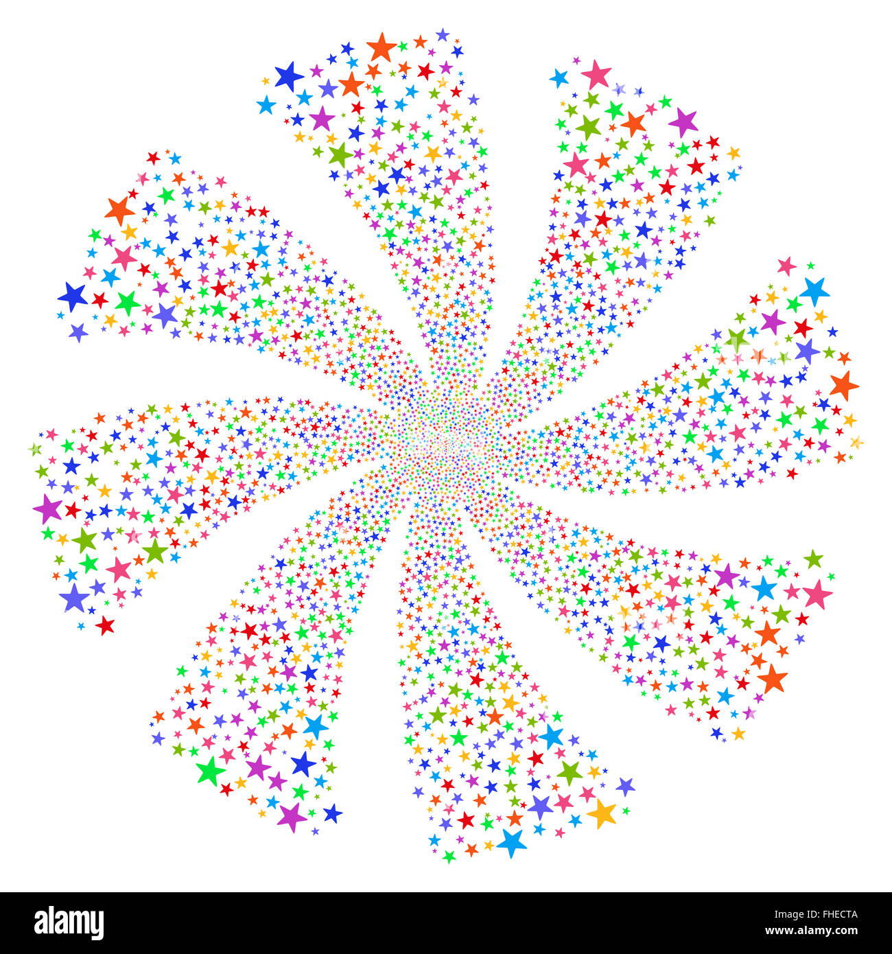 Multicolored fireworks background Cut Out Stock Images & Pictures - Alamy