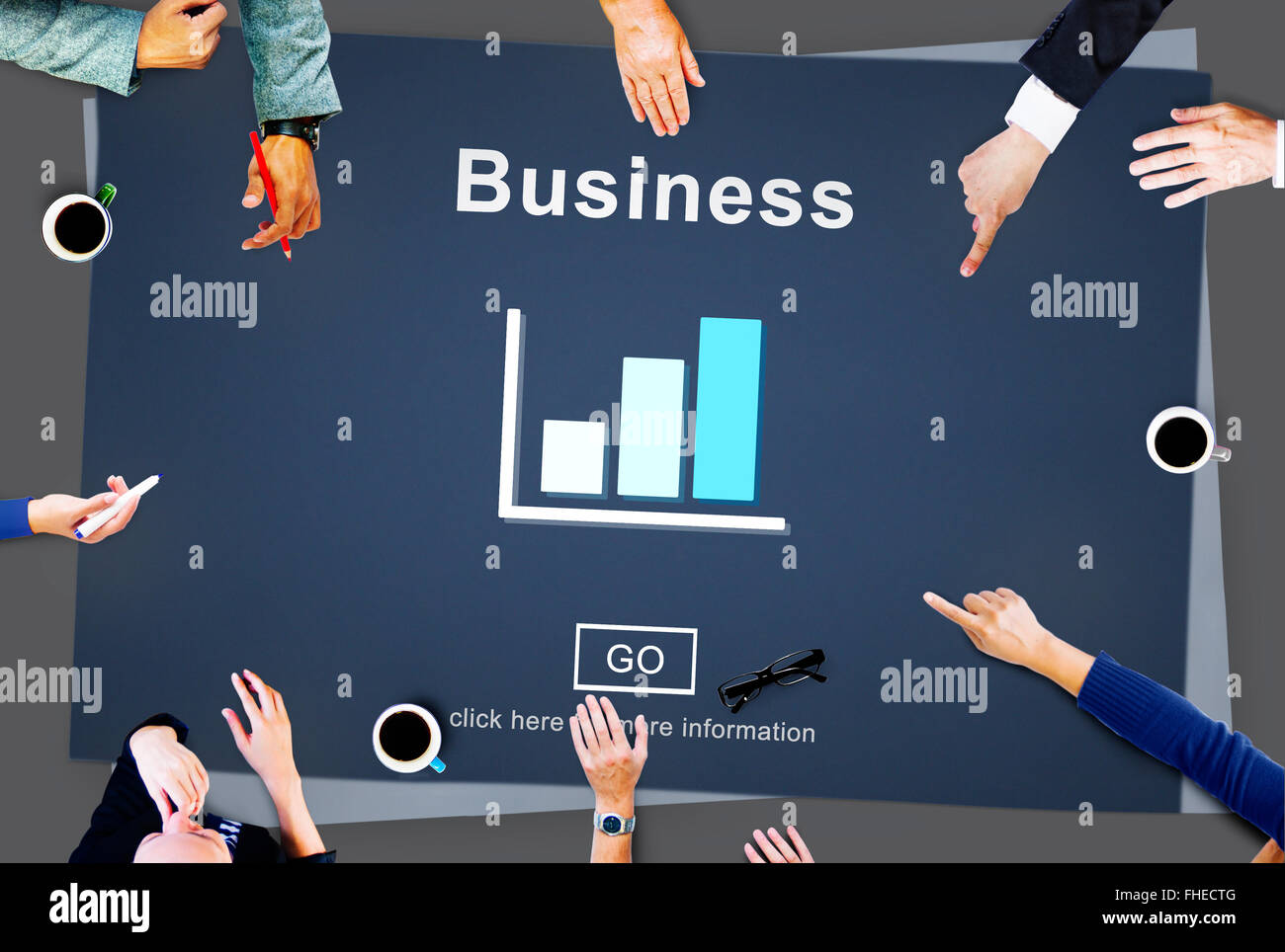 Business Organization Bar Chart Statistics Concept Stock Photo - Alamy