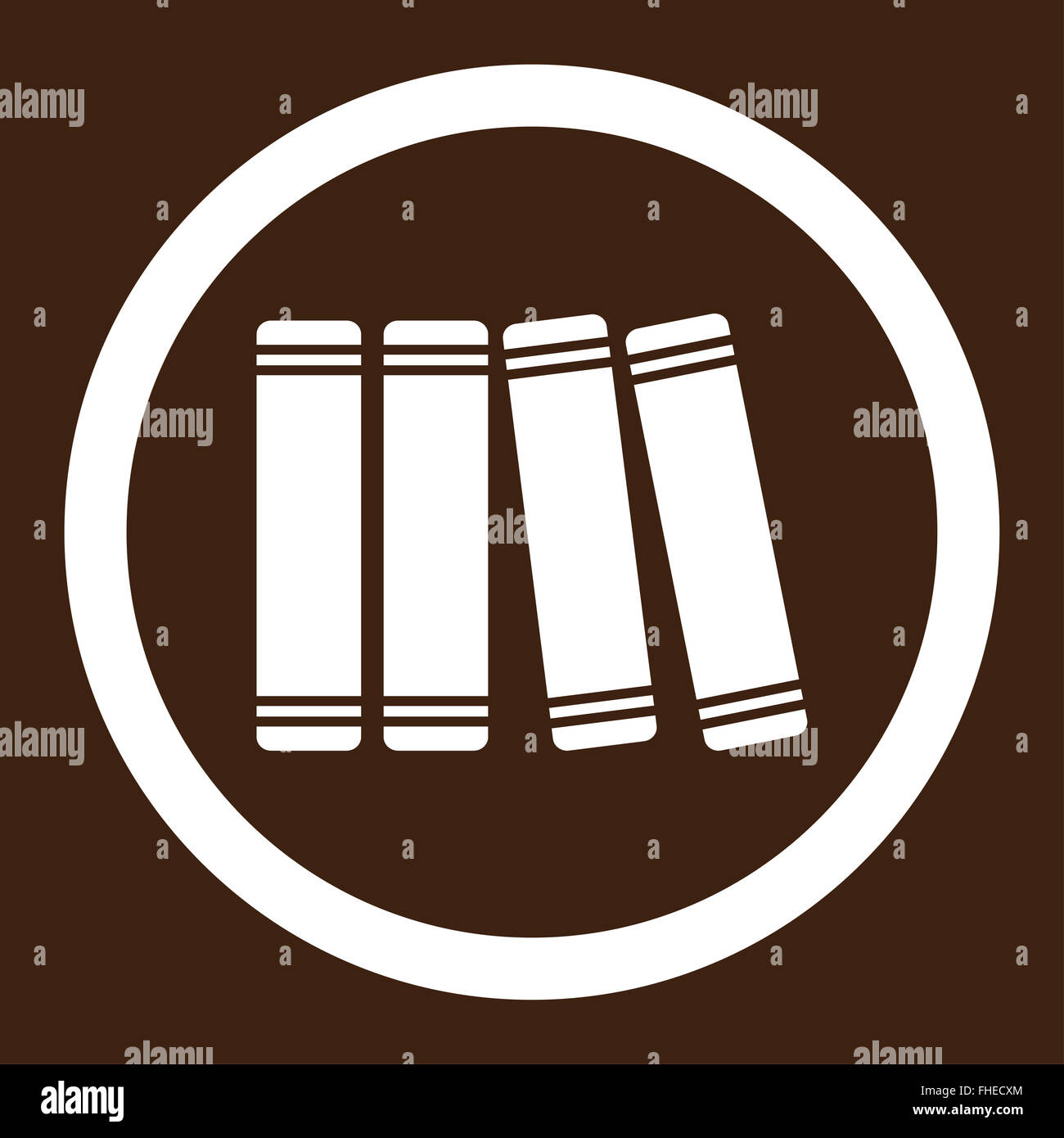 Library Books Rounded Vector Icon Stock Photo - Alamy