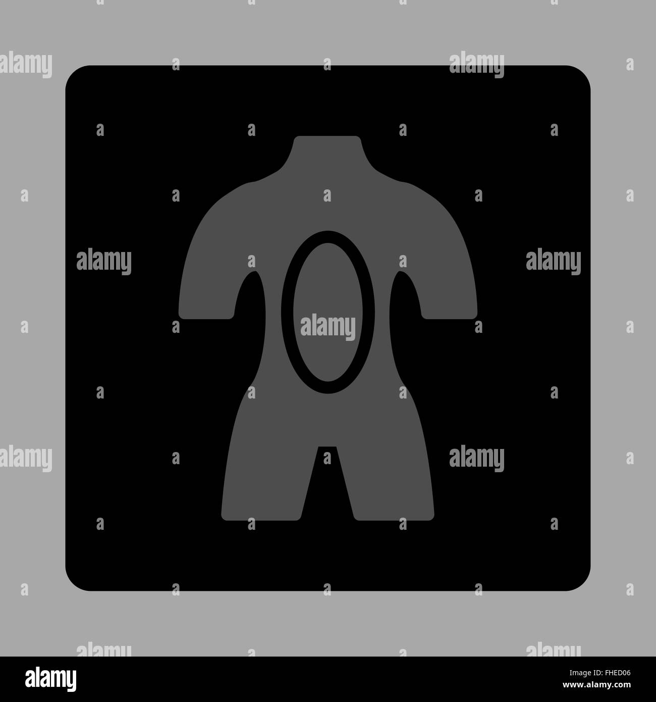 Anatomy Rounded Square Button Stock Photo - Alamy