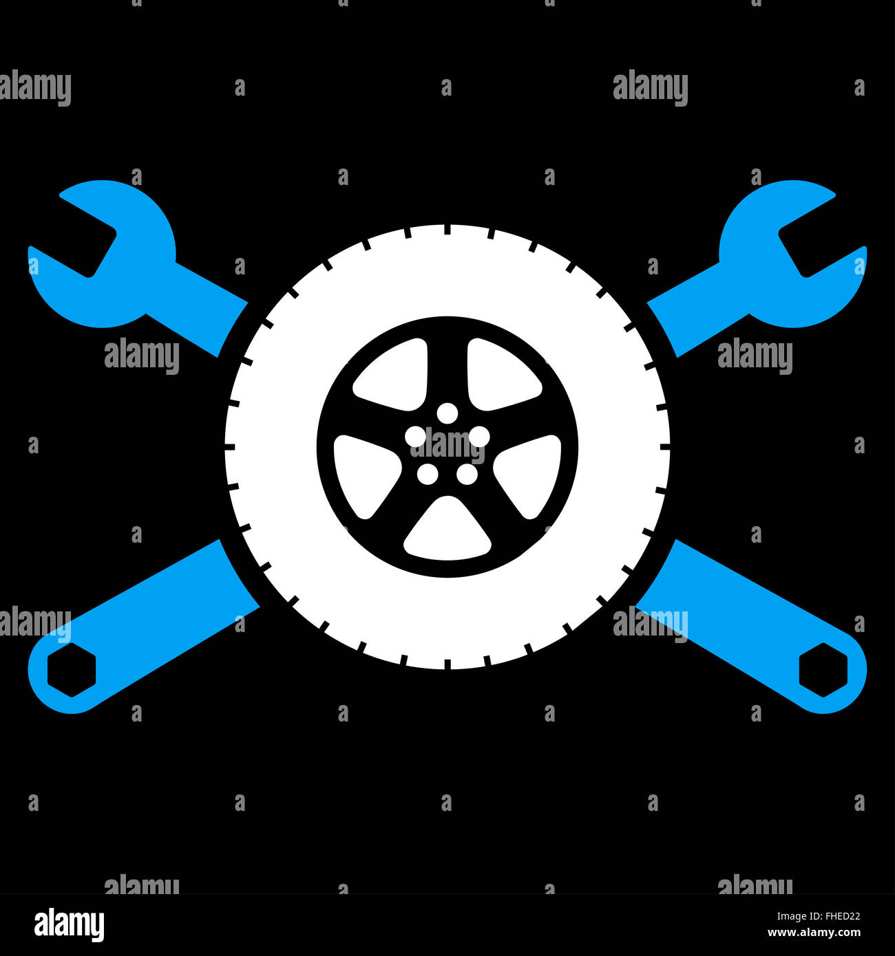 Tire Service Icon Stock Photo - Alamy