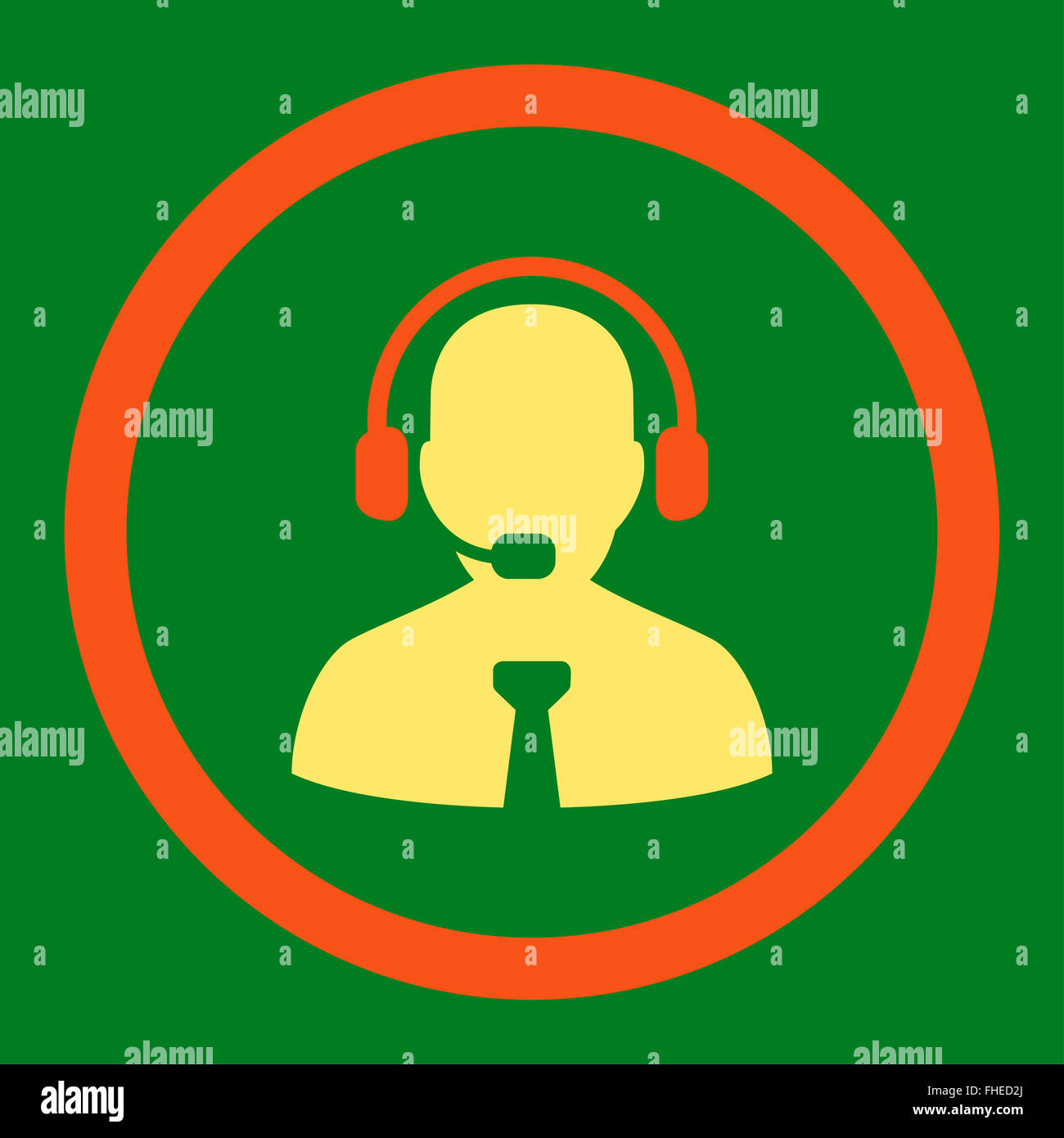 Support chat flat orange and yellow colors rounded glyph icon Stock ...