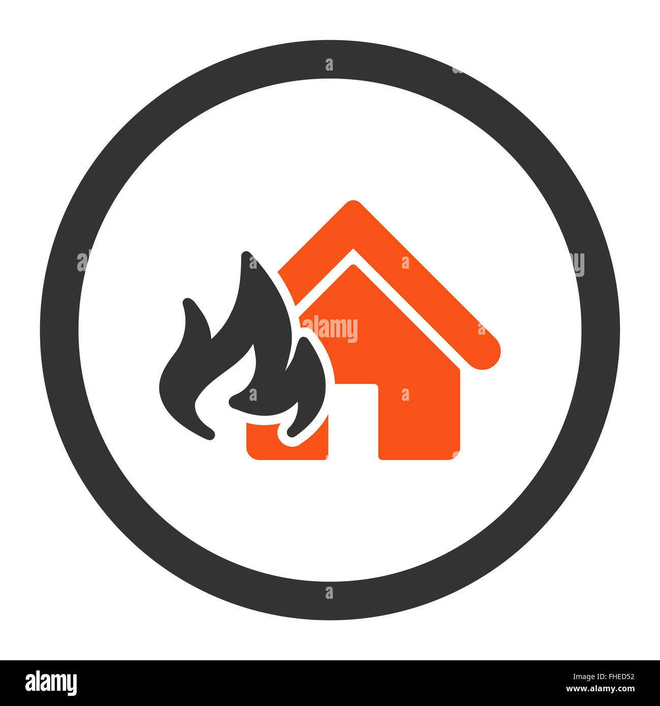 Fire Damage icon Stock Photo - Alamy