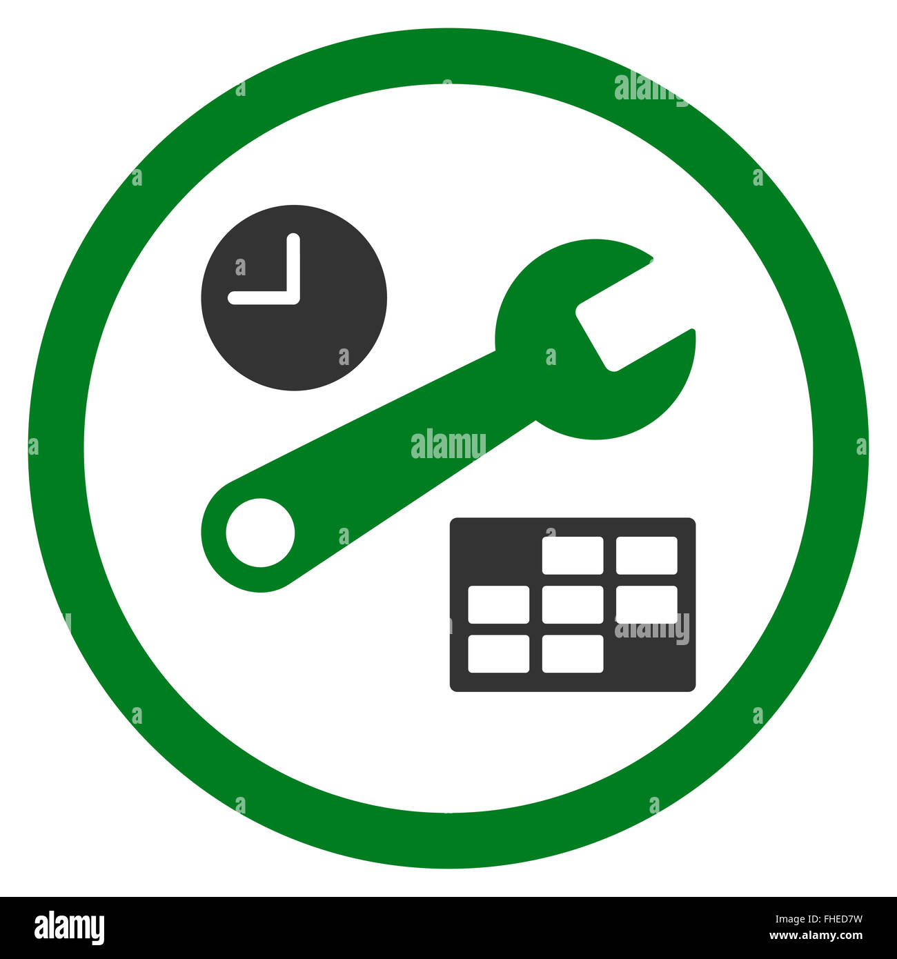 Date And Time Setup Icon Stock Photo - Alamy