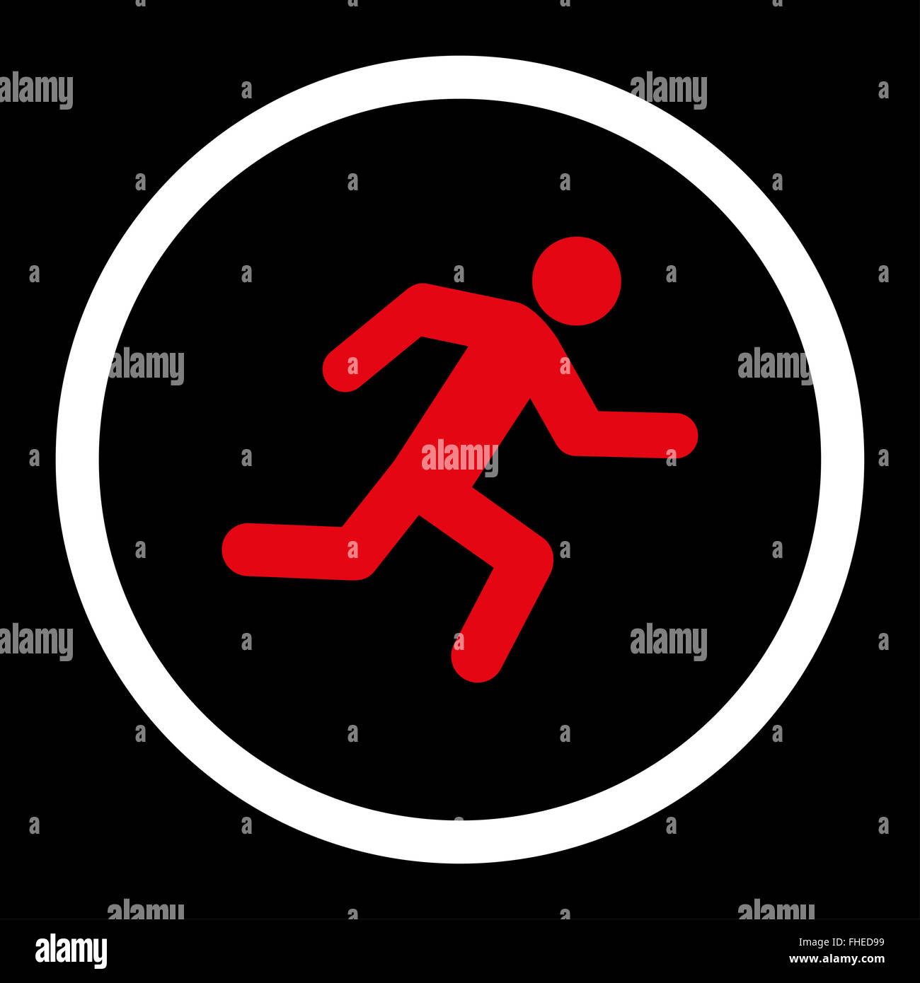 Running man icon Stock Photo - Alamy