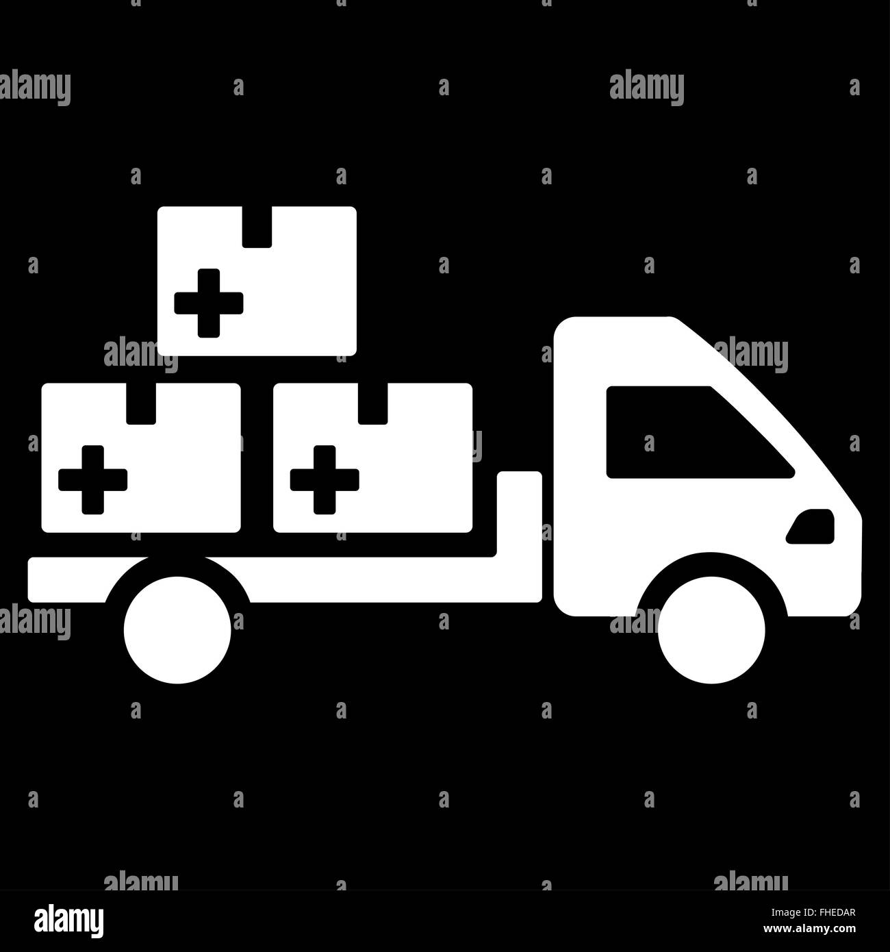 Medication Delivery Icon Stock Photo - Alamy