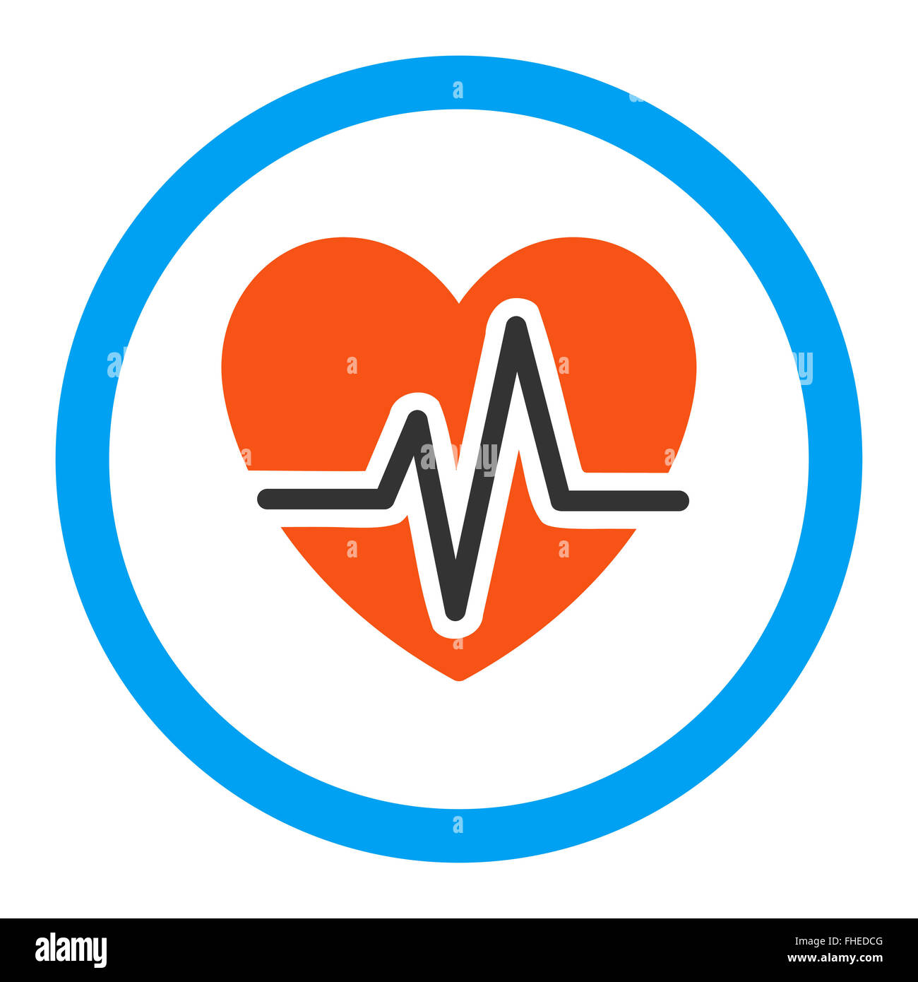 Heart Diagram Rounded Glyph Icon Stock Photo - Alamy