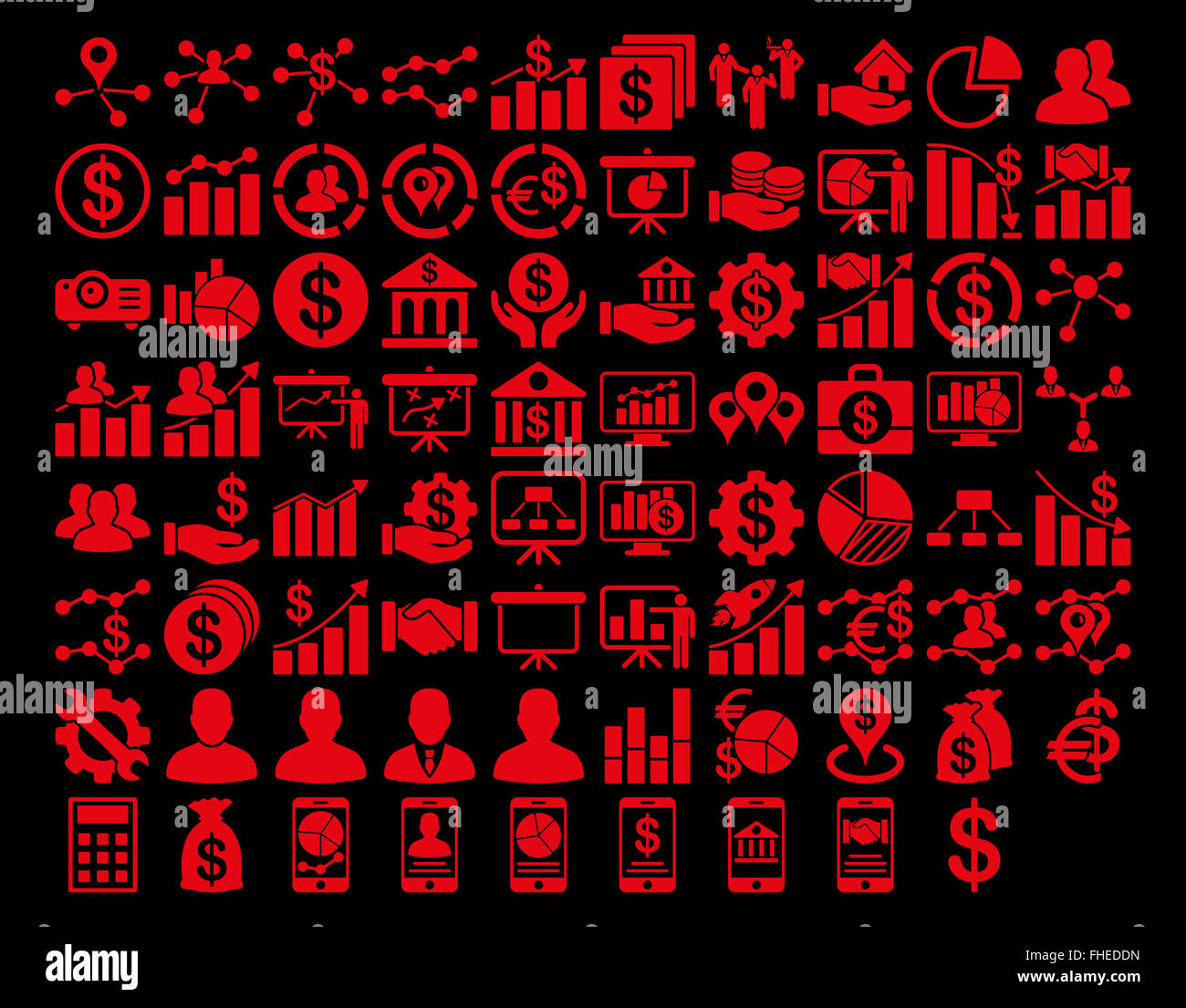 Business Icon Set Stock Photo - Alamy