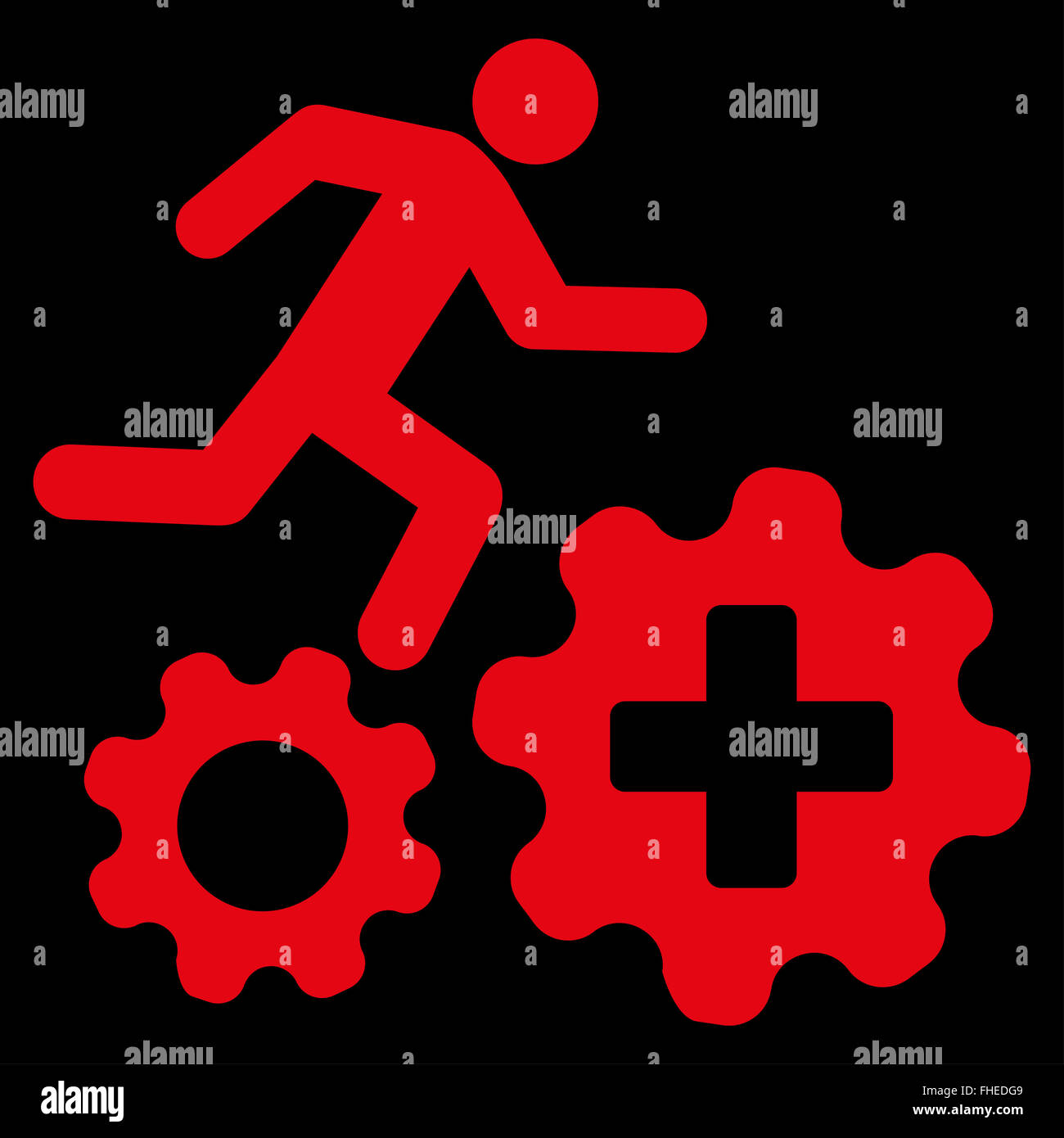 Treatment Process Icon Stock Photo - Alamy