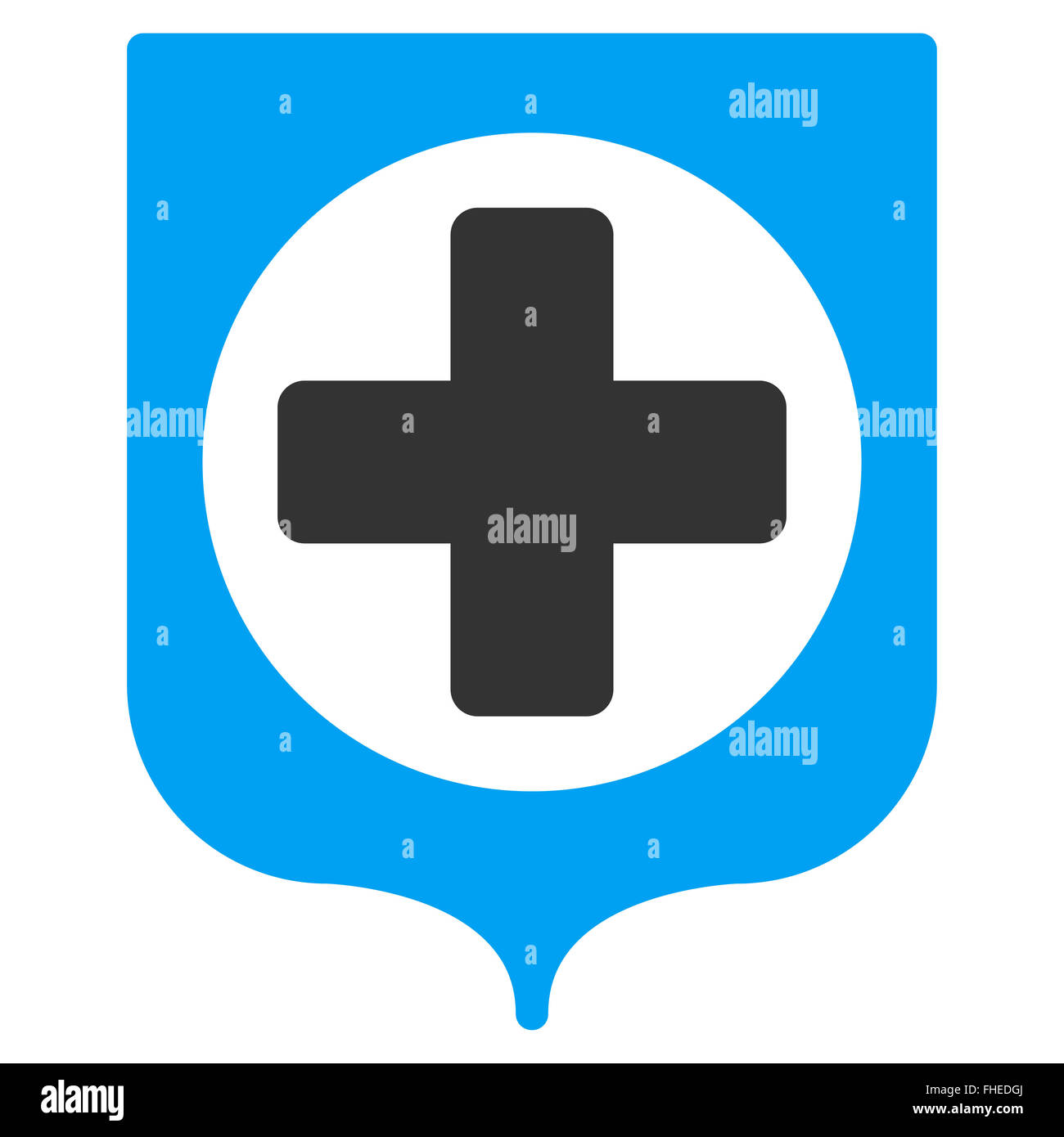 Medical Shield Icon Stock Photo - Alamy