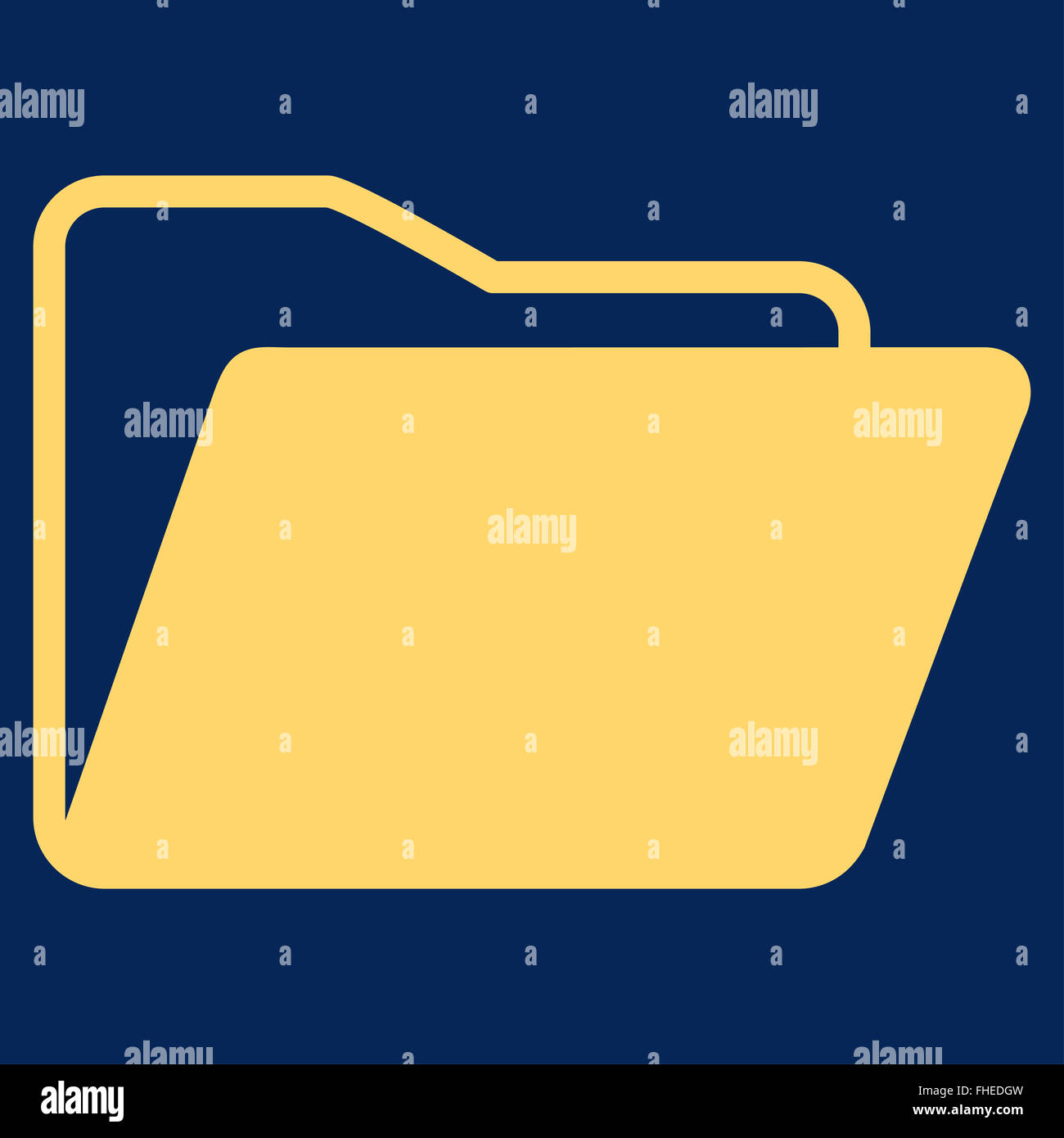 Open Folder Icon Stock Photo - Alamy