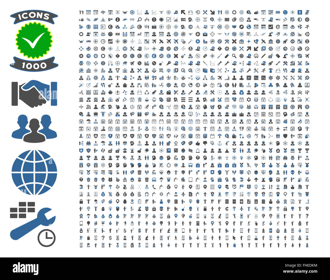 Collection of 1000 flat vector icons Stock Photo - Alamy
