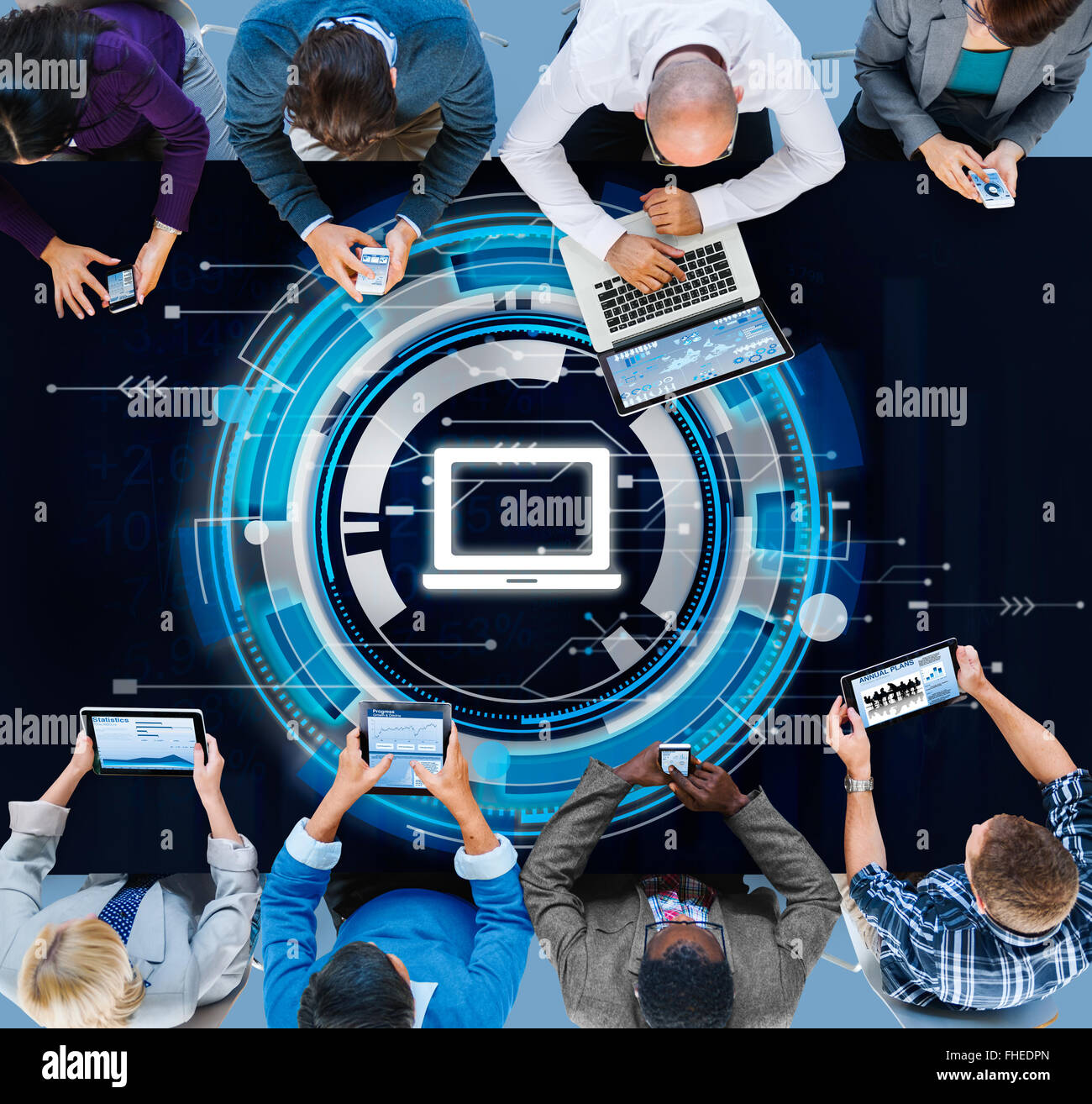 Computer Information Technology Connection Concept Stock Photo - Alamy