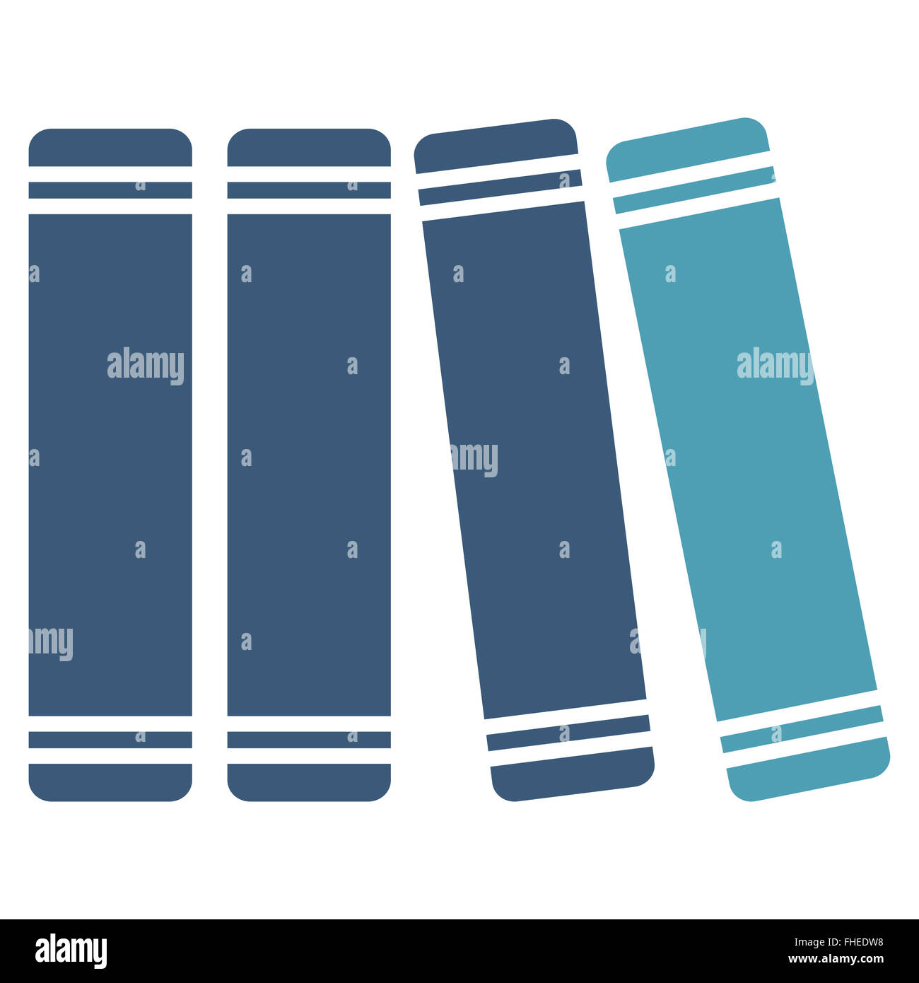 Library Books Icon Stock Photo - Alamy