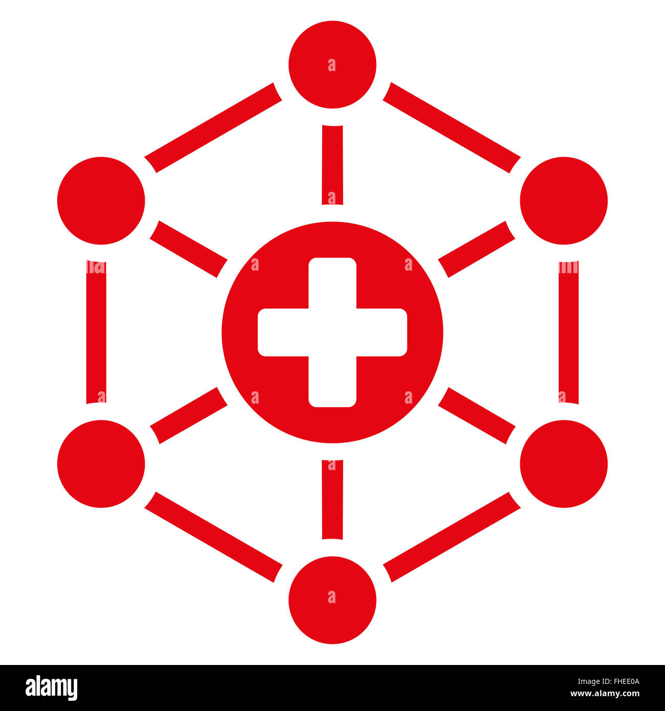 Medical Network Icon Stock Photo - Alamy