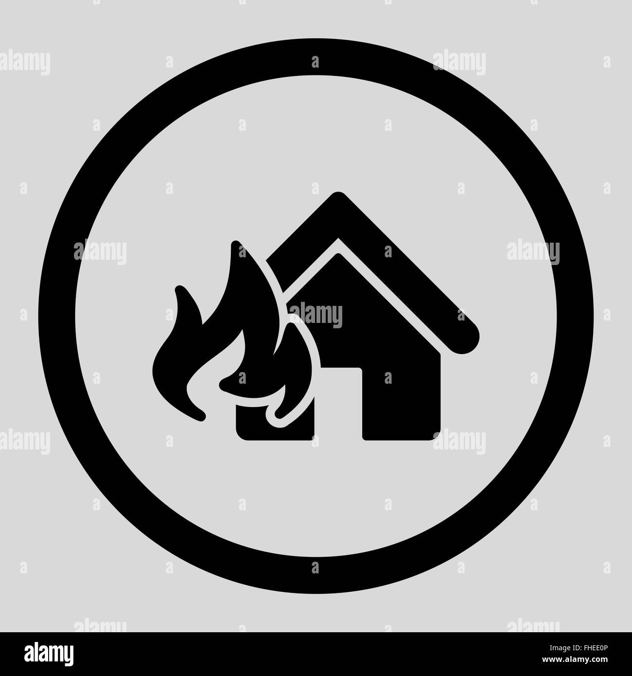 Fire Damage icon Stock Photo - Alamy