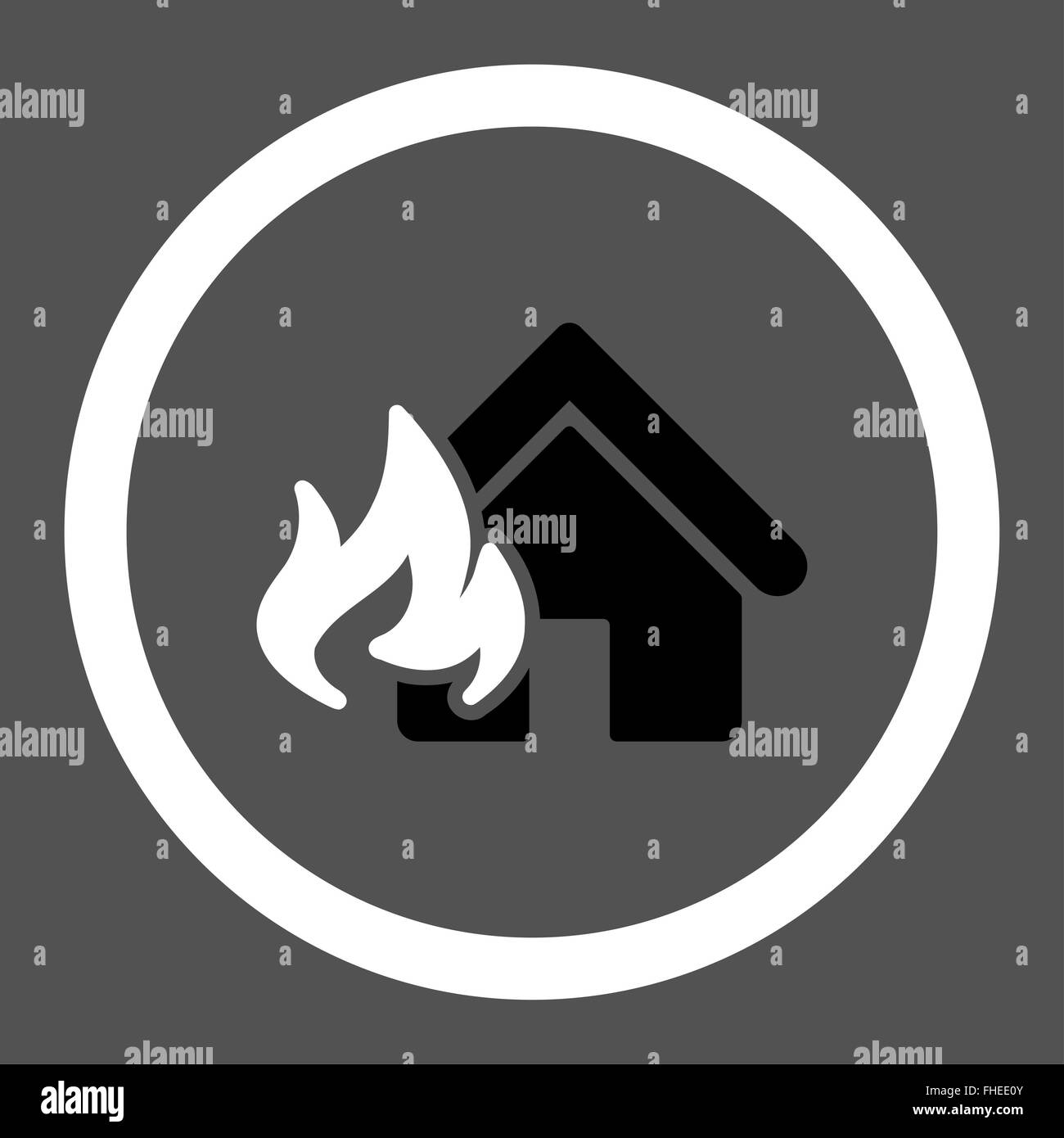 Fire Damage icon Stock Photo - Alamy