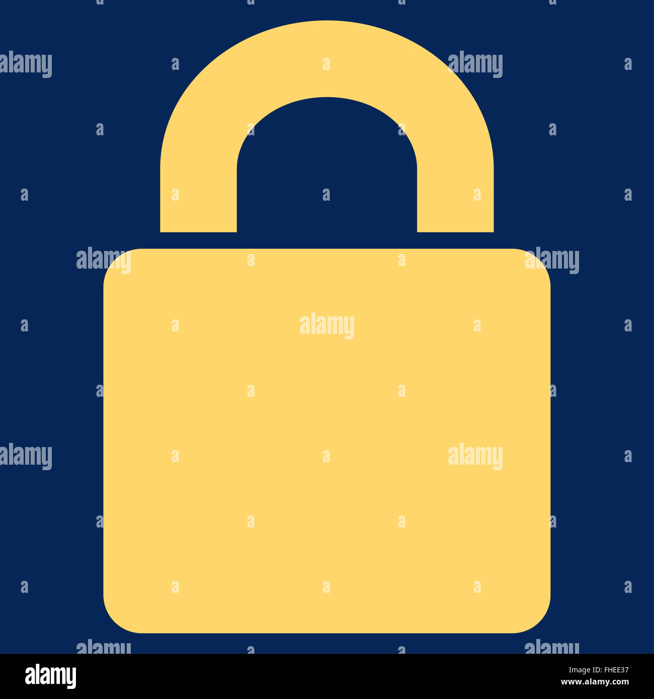 Yellow open lock shield hi-res stock photography and images - Alamy
