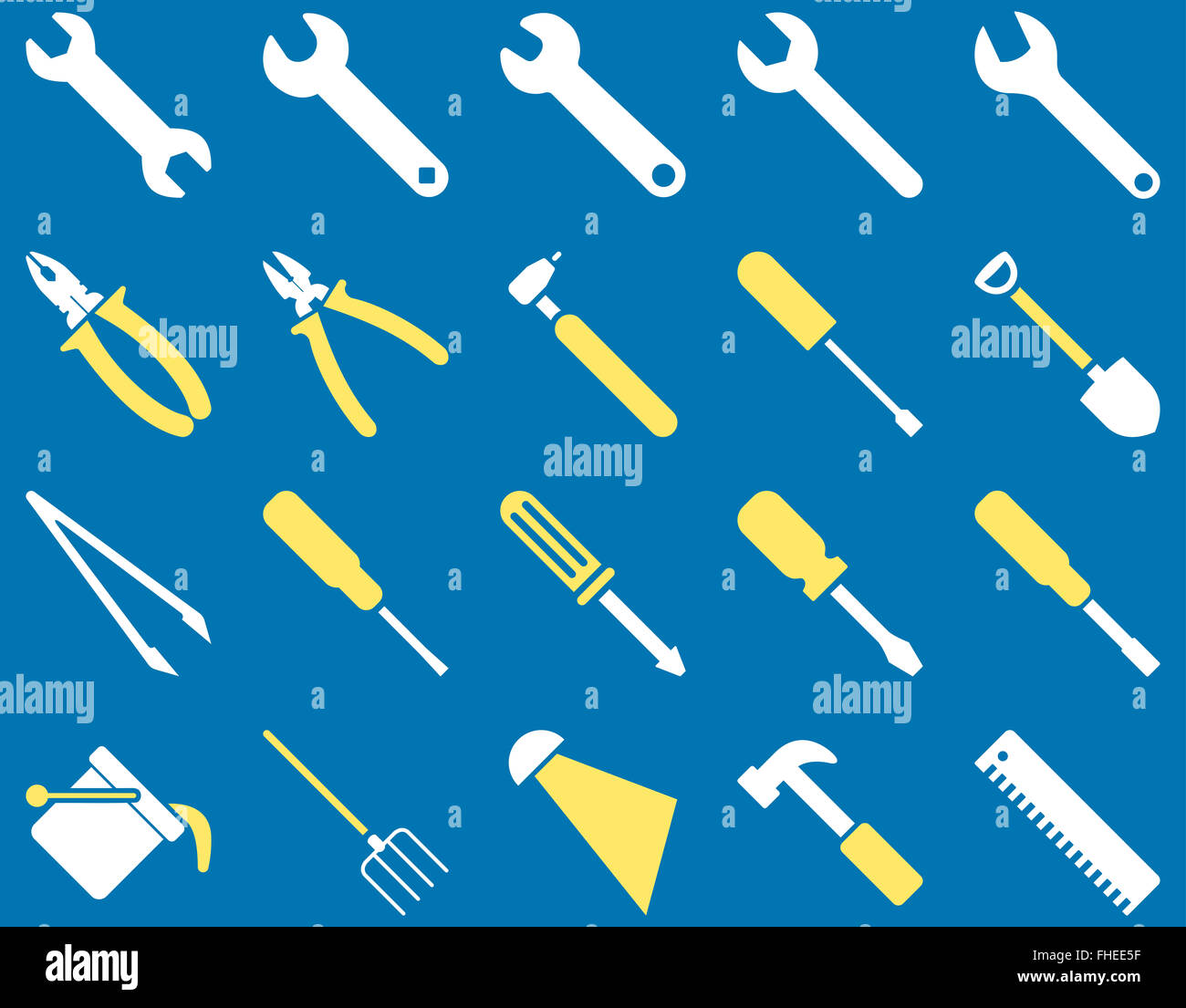Equipment and Tools Icons Stock Photo - Alamy