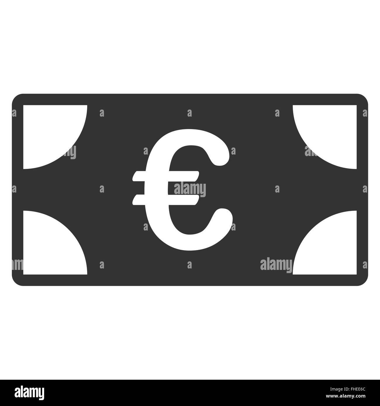 Euro Banknote Icon Stock Photo - Alamy