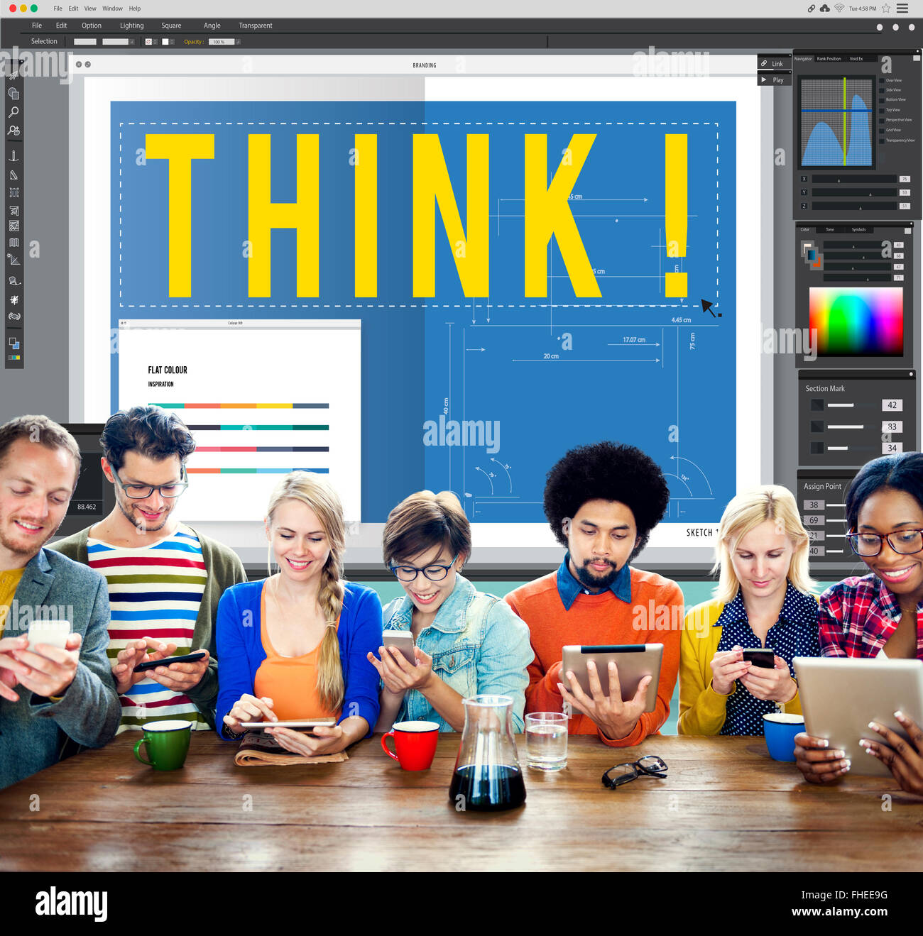 Think Thinking Idea Determination Planning Mind Concept Stock Photo - Alamy