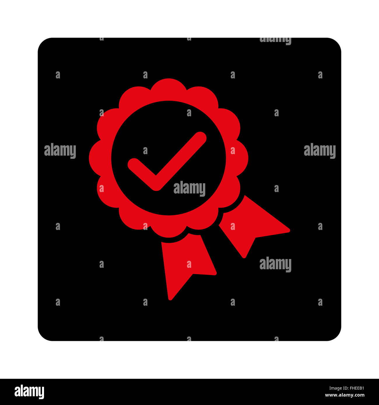 Approved icon from Award Buttons OverColor Set Stock Photo - Alamy
