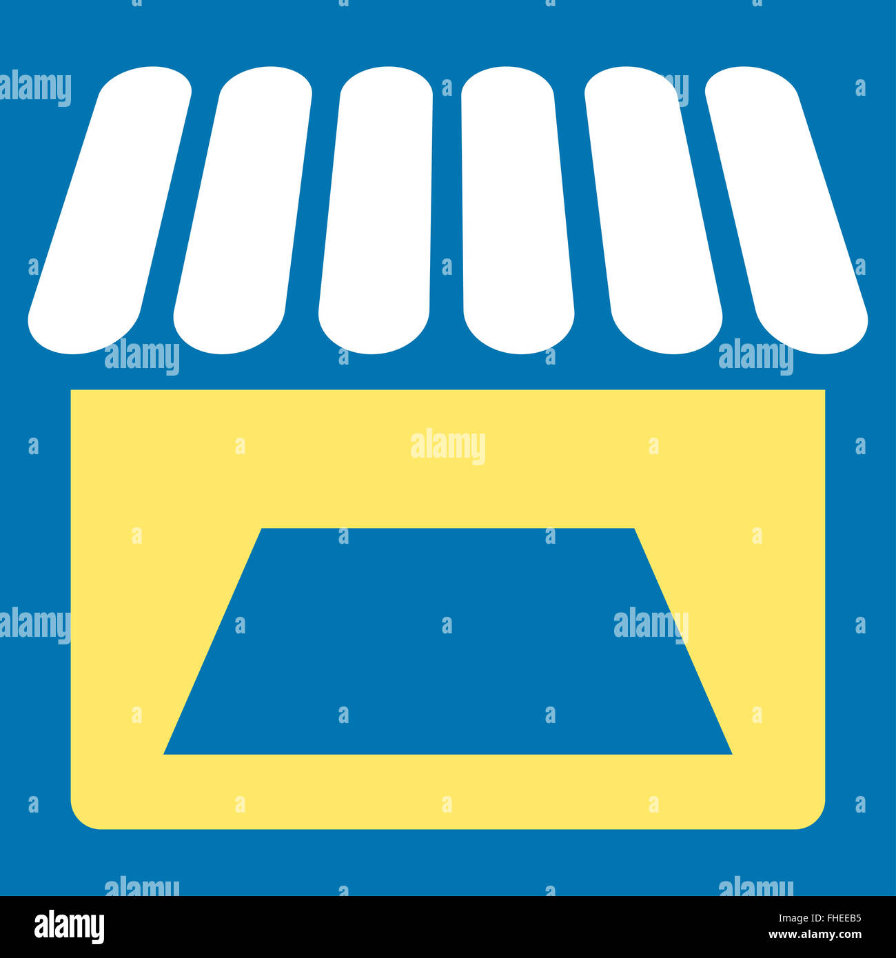 Store Flat Icon Stock Photo - Alamy